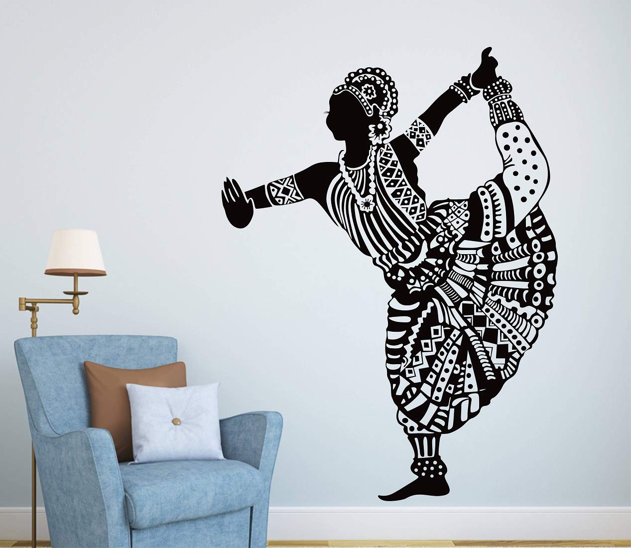Wallstick Indian Dance wallstickers (Vinyl 90 cm x 65 cm) : Amazon.in ...