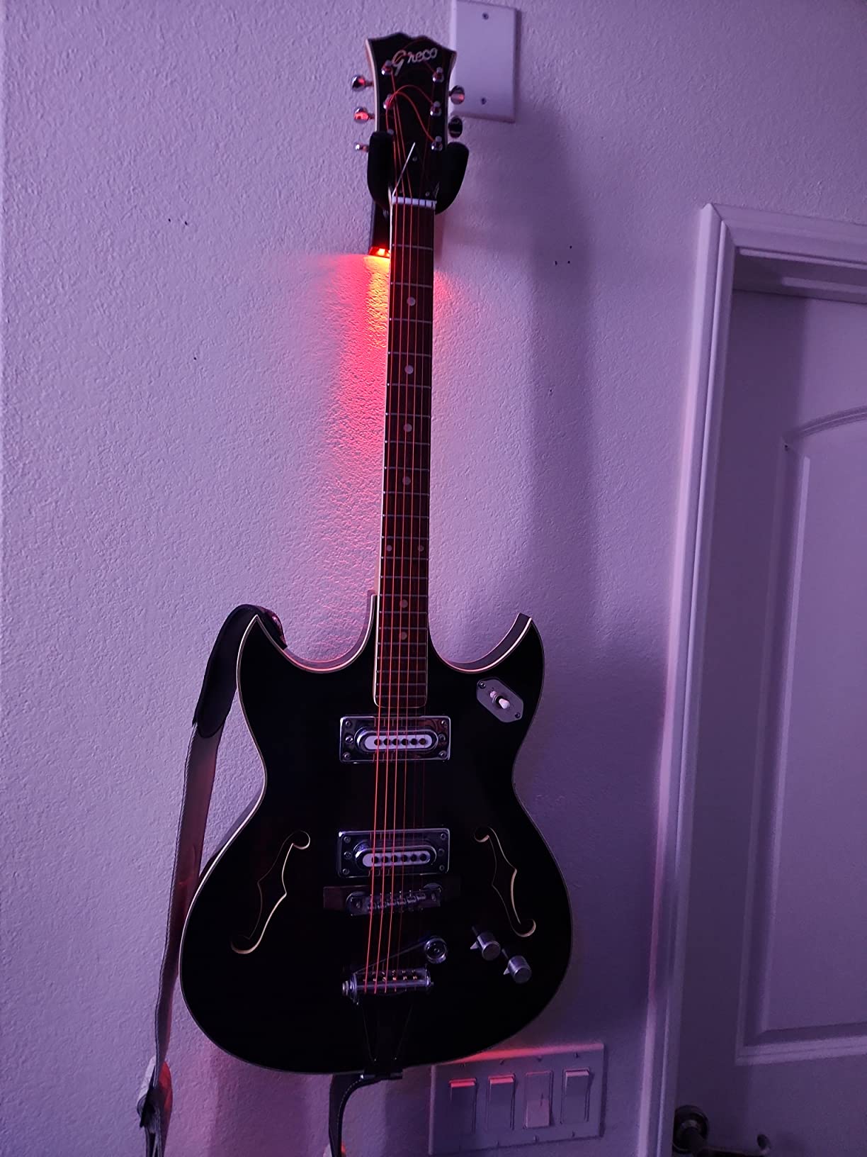 $7/mo - Finance MuzicLight Light Up Guitar Wall Mount and Lit Guitar ...