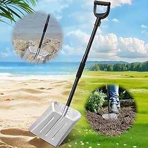 Garden Spade with Handle, 127 cm, Robust Garden Shovel for Digging ...