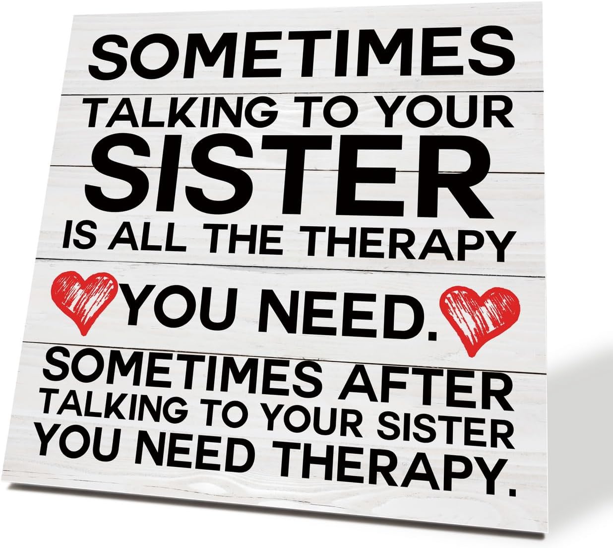 Amazon.com: Sister Decor Sign, Wooden Plaque Sign Table Decor, Table ...