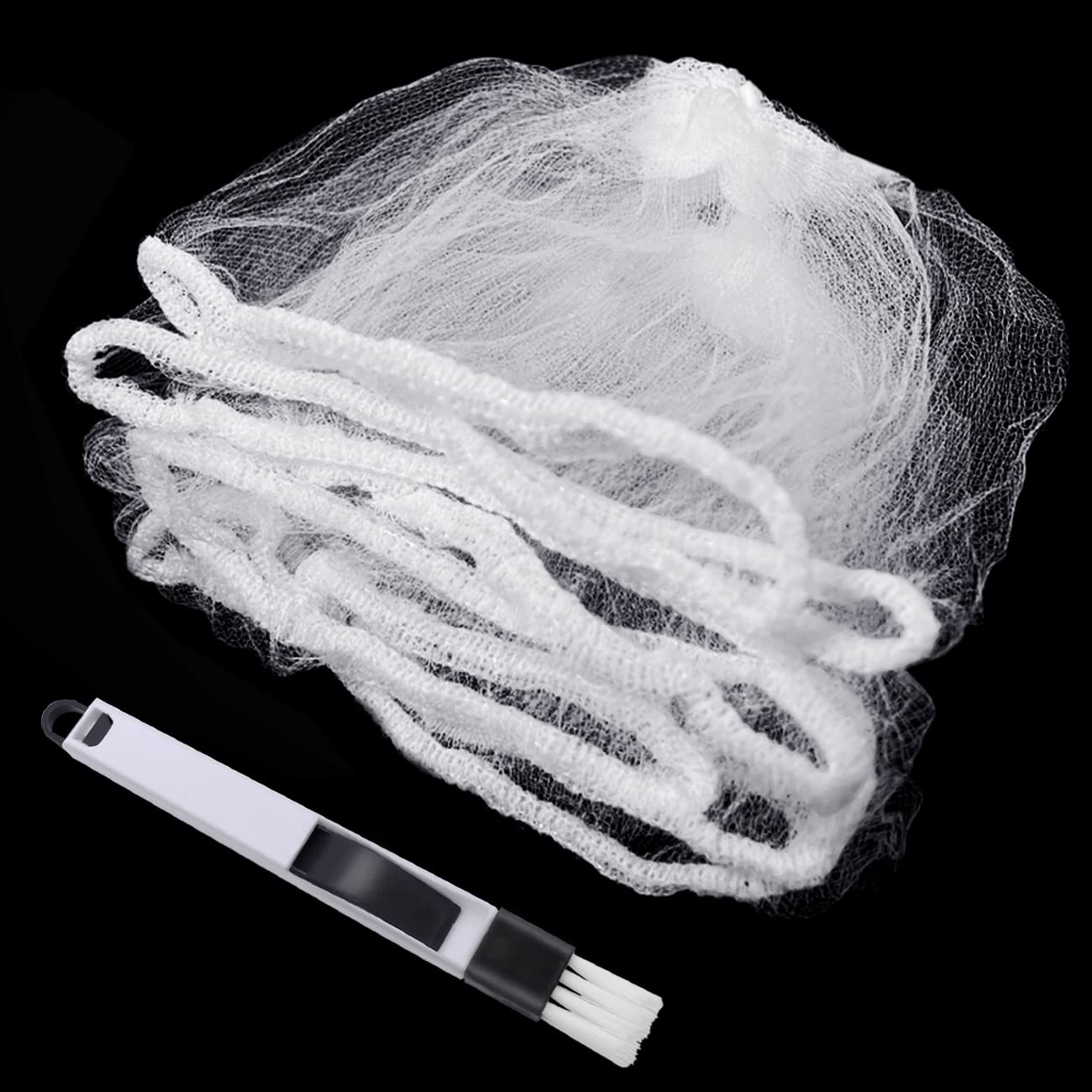 200 Pcs Kitchen Sink Strainer Mesh Bag + 1 Cleaning Brush, Disposable ...