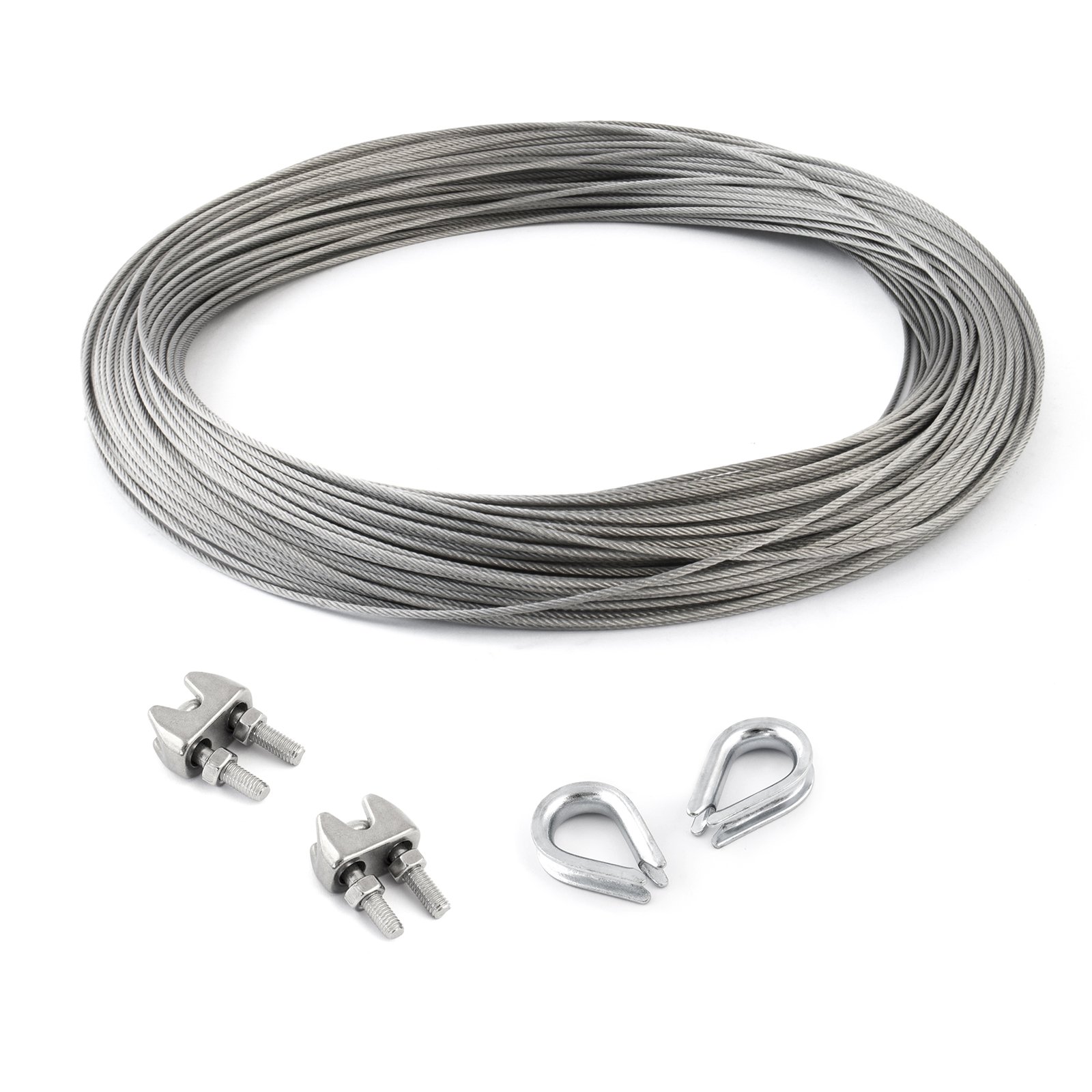 Set 200m Wire Rope Stainless Steel Strand 7x19 10mm 2 | Desertcart INDIA
