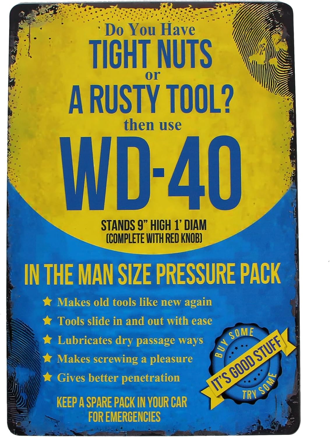 Amazon.com: WEITELAI Vintage Tin Signs, Funny Metal Signs, Garage Tin ...