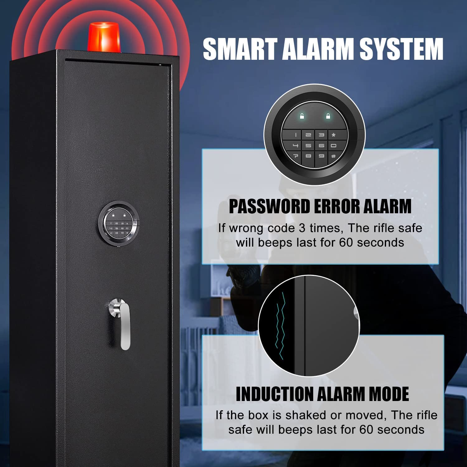 Snapklik.com : MARCREE Digital Password Long Gun Safes,Rifle Gun Safe ...