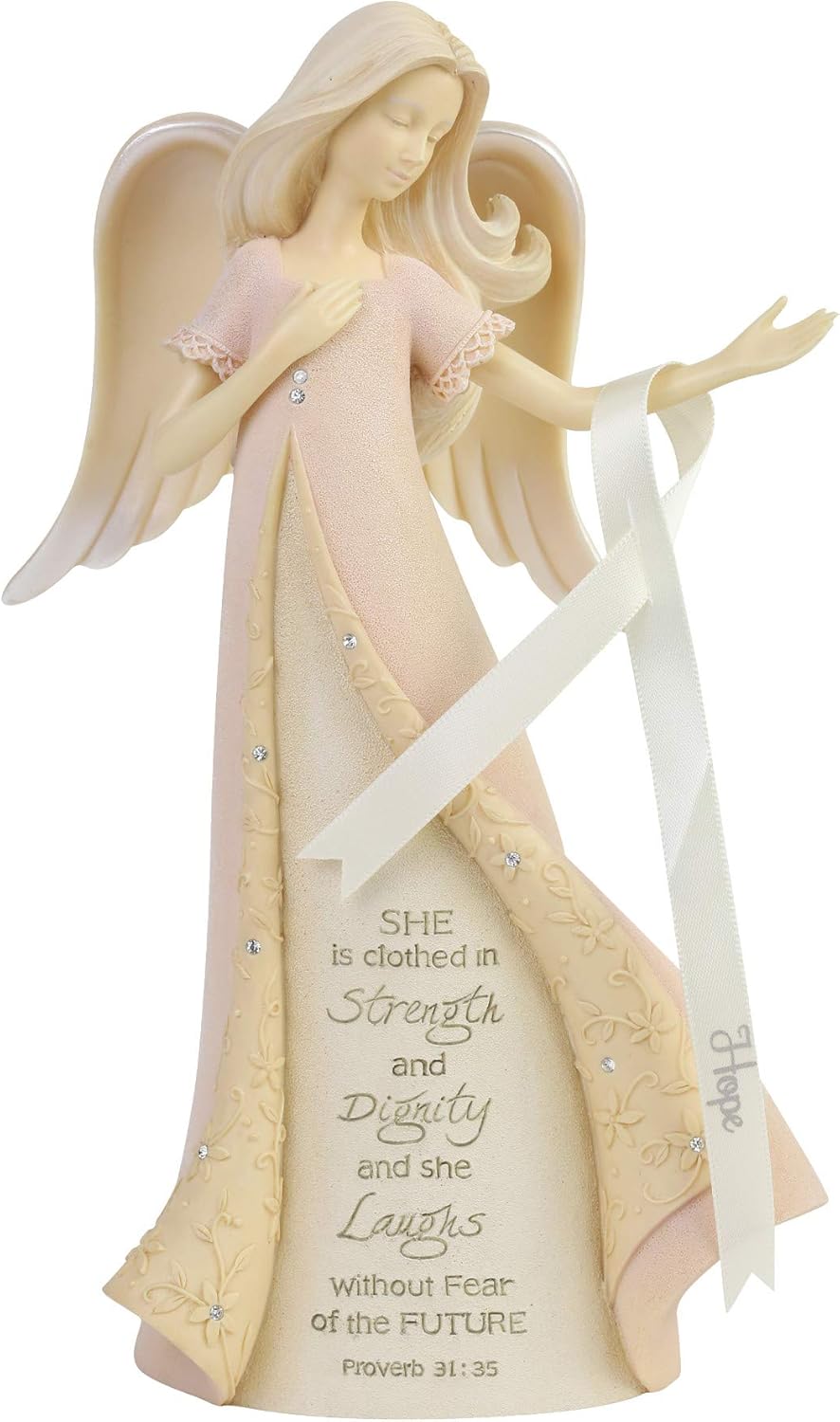 Amazon.com: Enesco Foundations Breast Cancer Hope Strength and Dignity ...