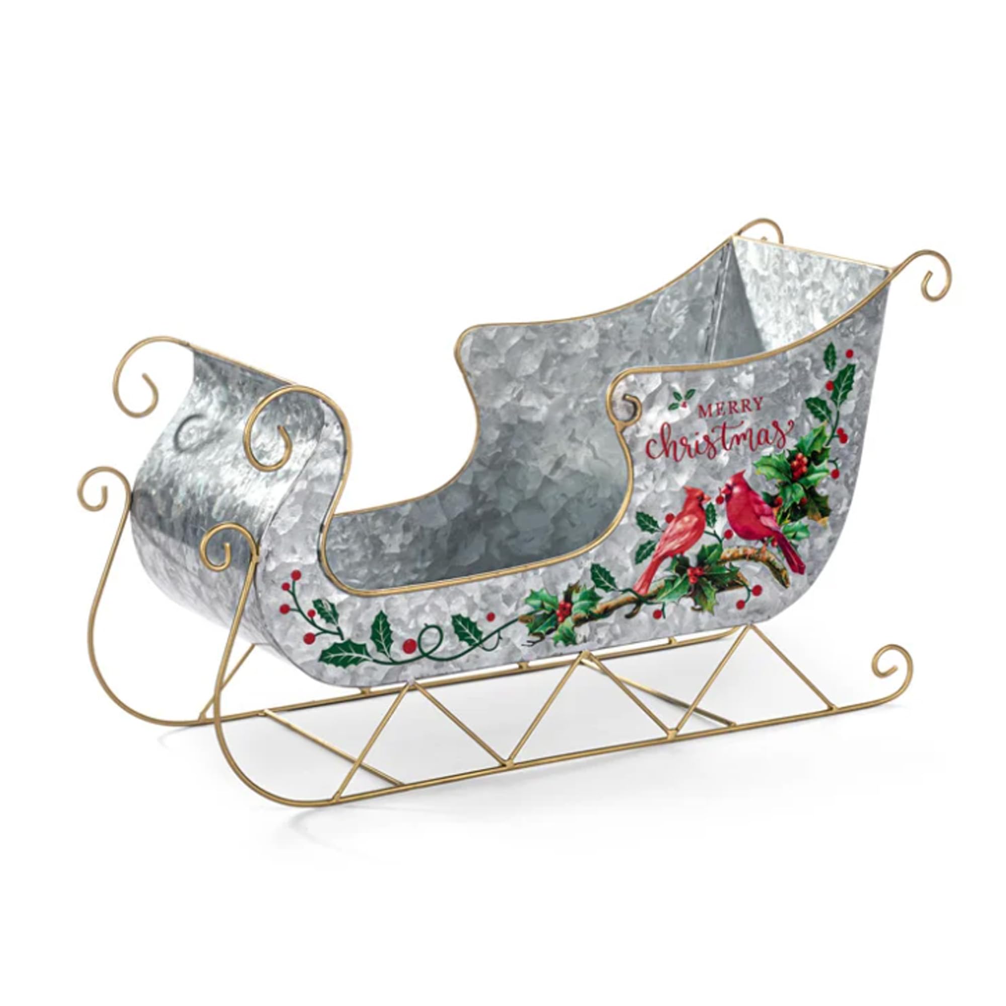 Amazon.com: Napco 53061 Merry Christmas Sleigh Multicolor 17.25 x 6.5 ...