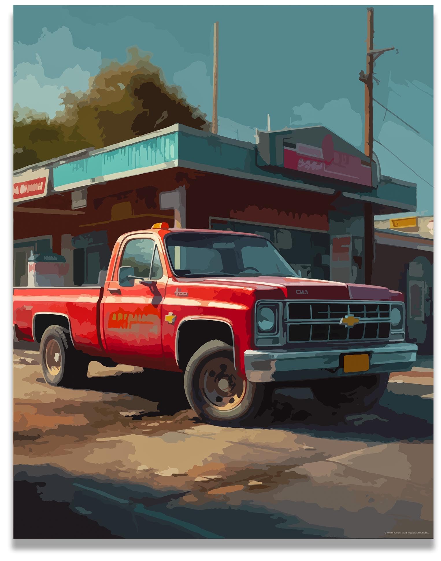 Amazon.com: Inspirational Wall Art Co. - Chevrolet | Chevy Truck Poster ...