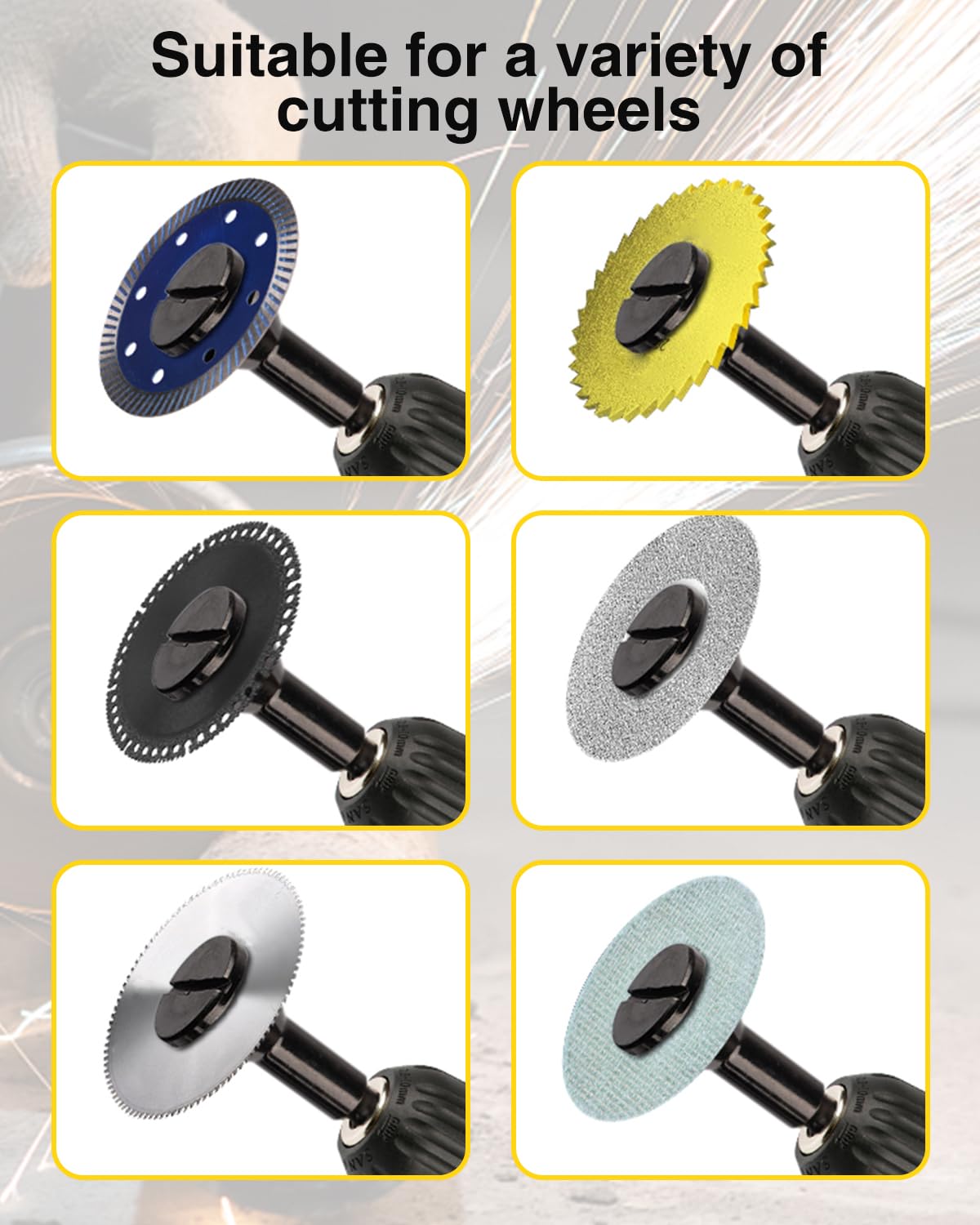 Snapklik.com : Cut Off Wheel Mounting Mandrel 1/4" & 3/8" Arbor Hole