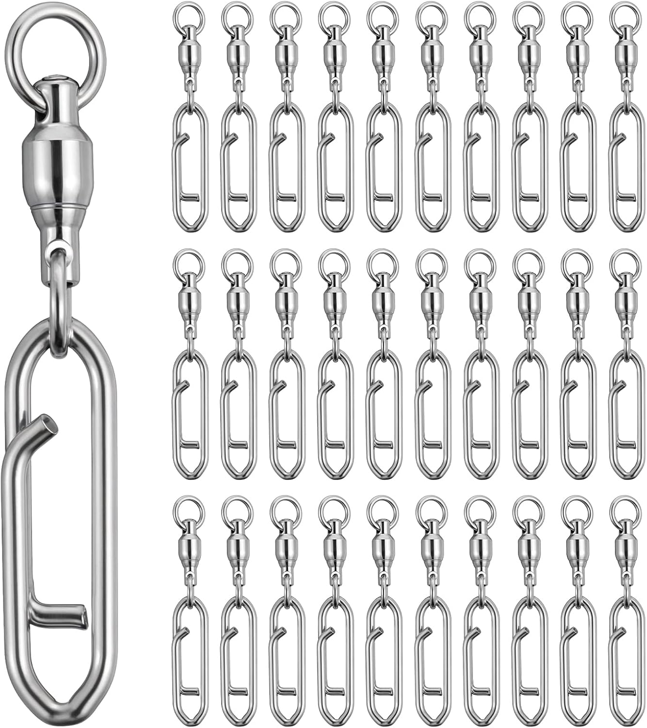 Amazon.com : Dimeho 30PCS Fishing Speed Clips Change Snap Swivels ...