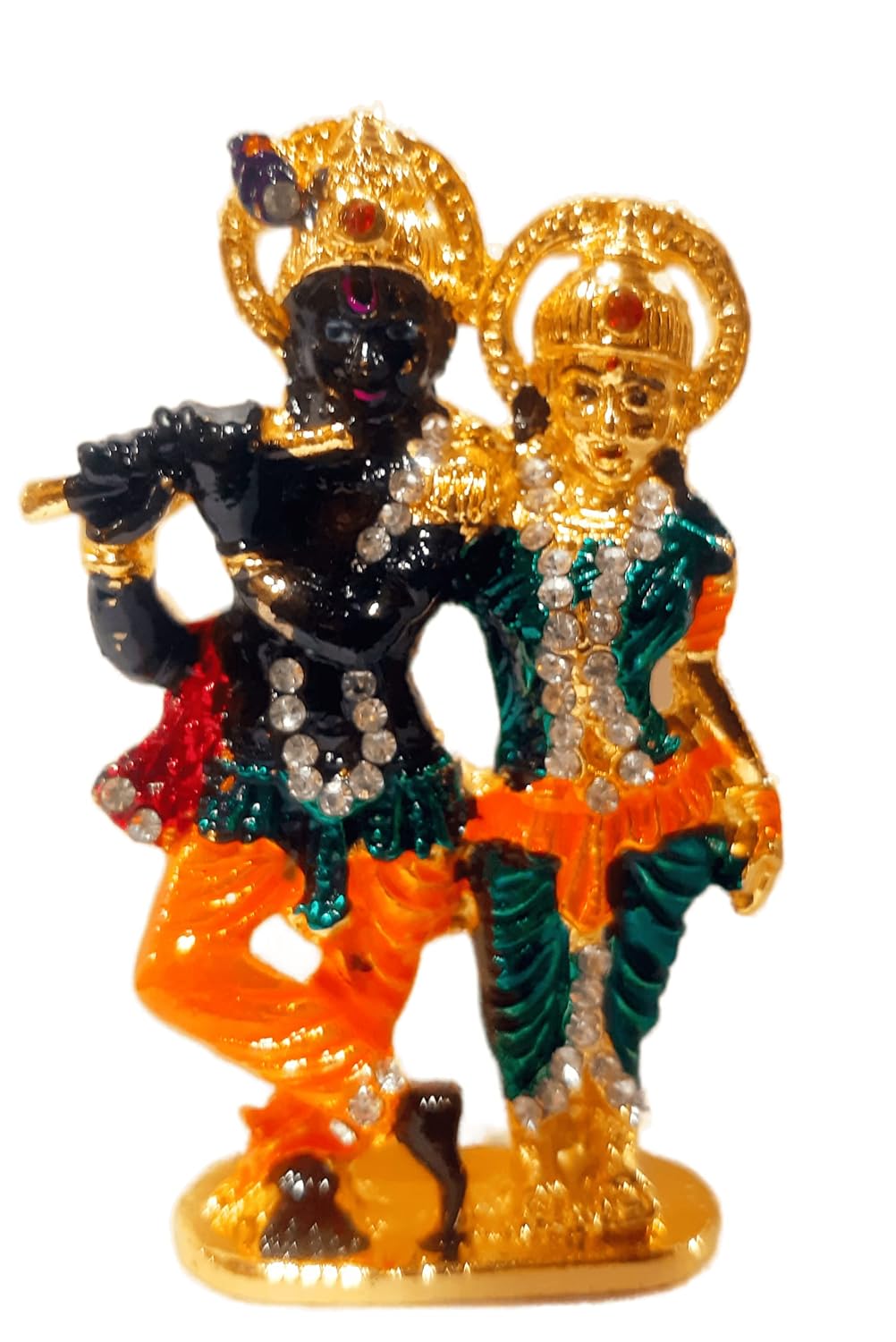 Buy Radha Krishna SHRINGAR Store Metal Lord Radha Krishna Idol for Car ...