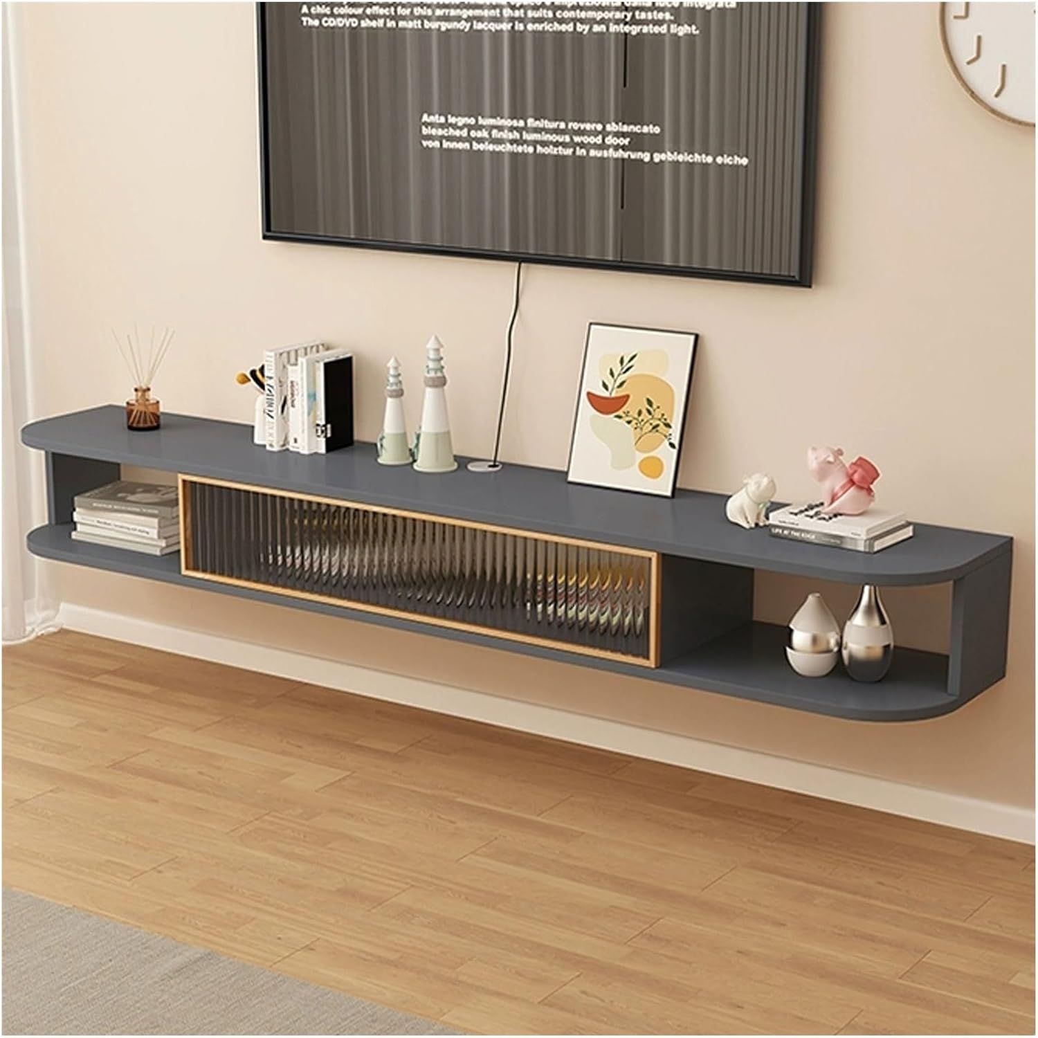 Amazon.com: Floating Tv Stand Wall Mounted 63" Floating Wall TV Cabinet ...