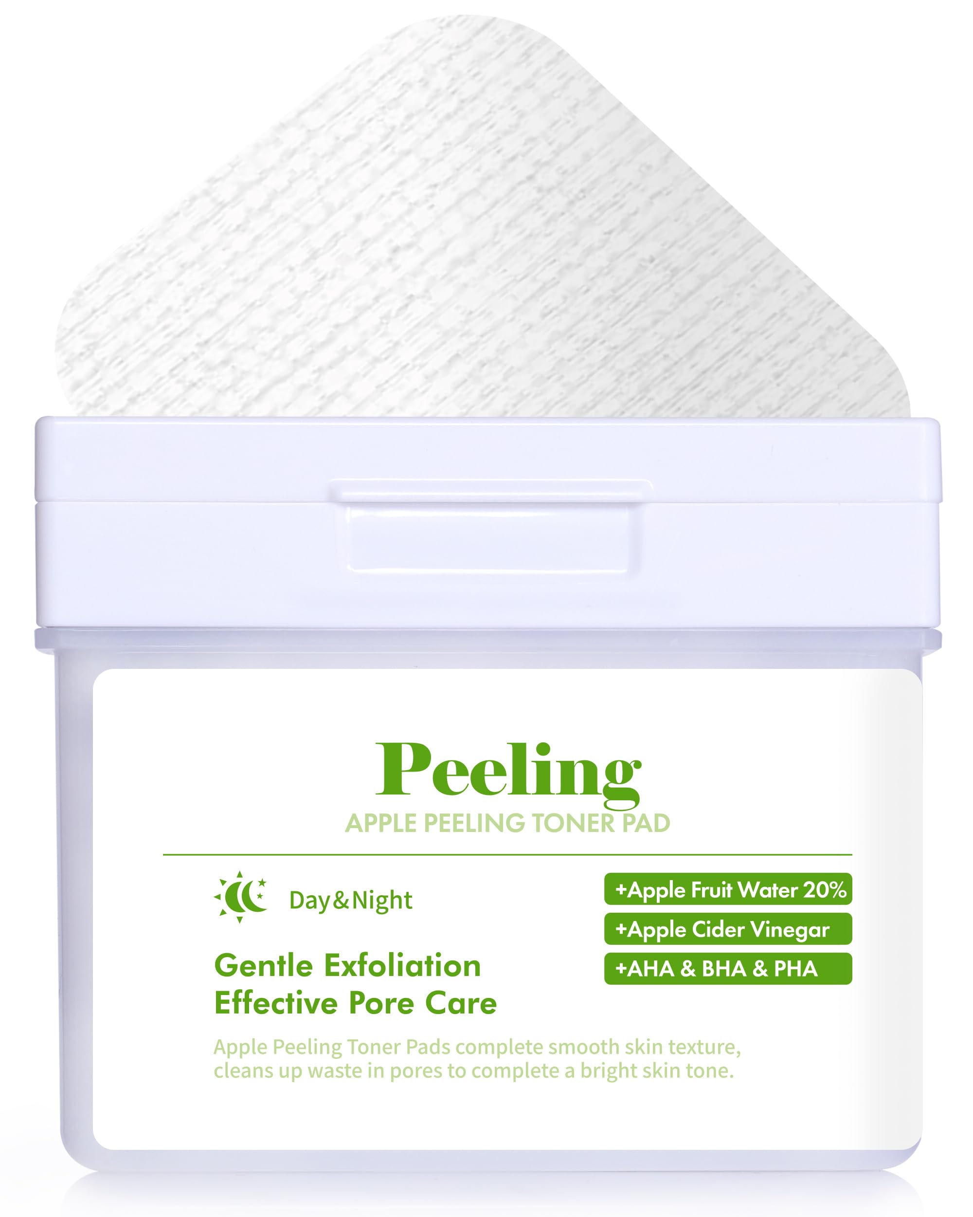 Amazon.com: DERMAL Apple Peeling Toner Pad – Gentle Exfoliating and ...