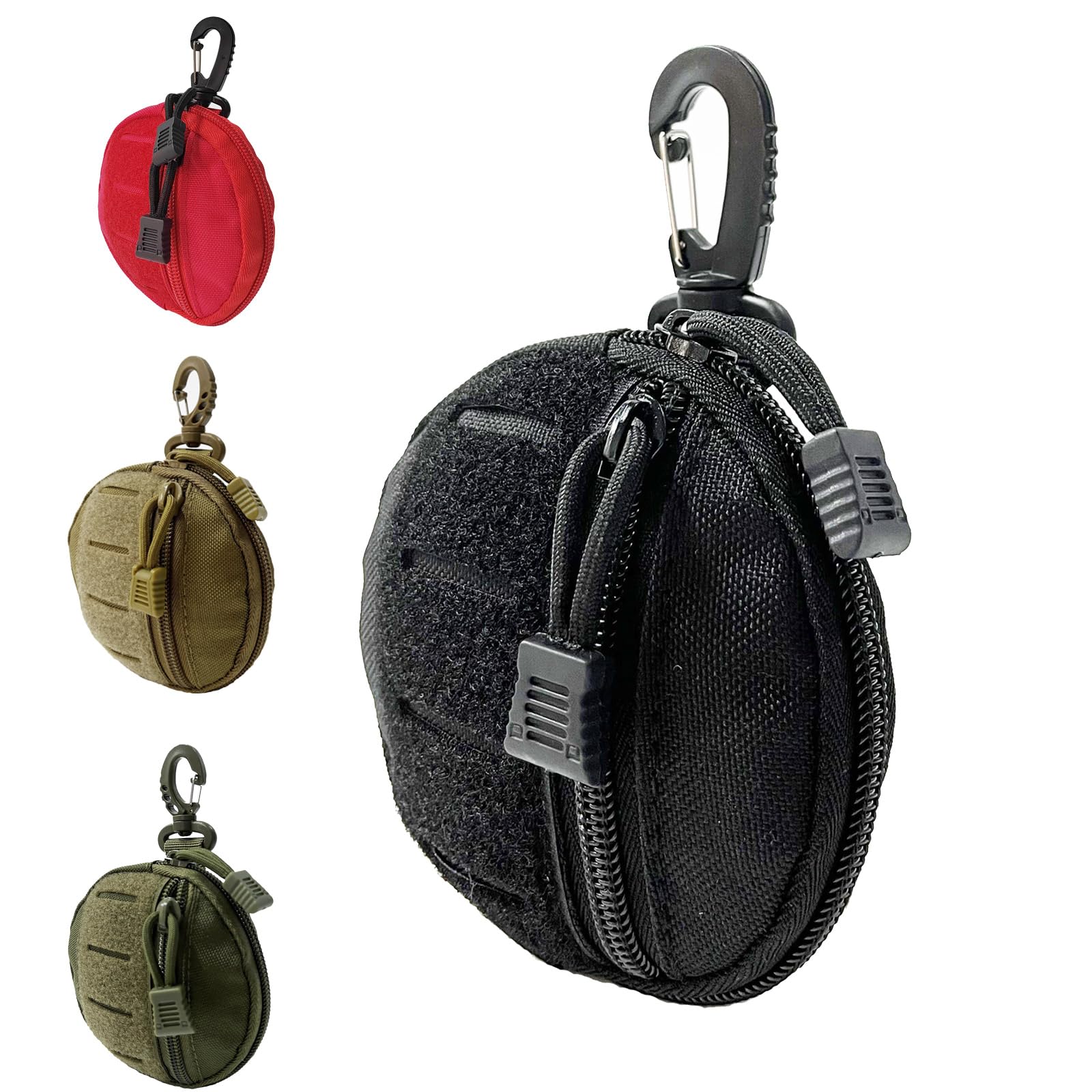 1000D Laser Cut Molle Pouch EDC Pouch Tactical Round Zipper Bag Case ...