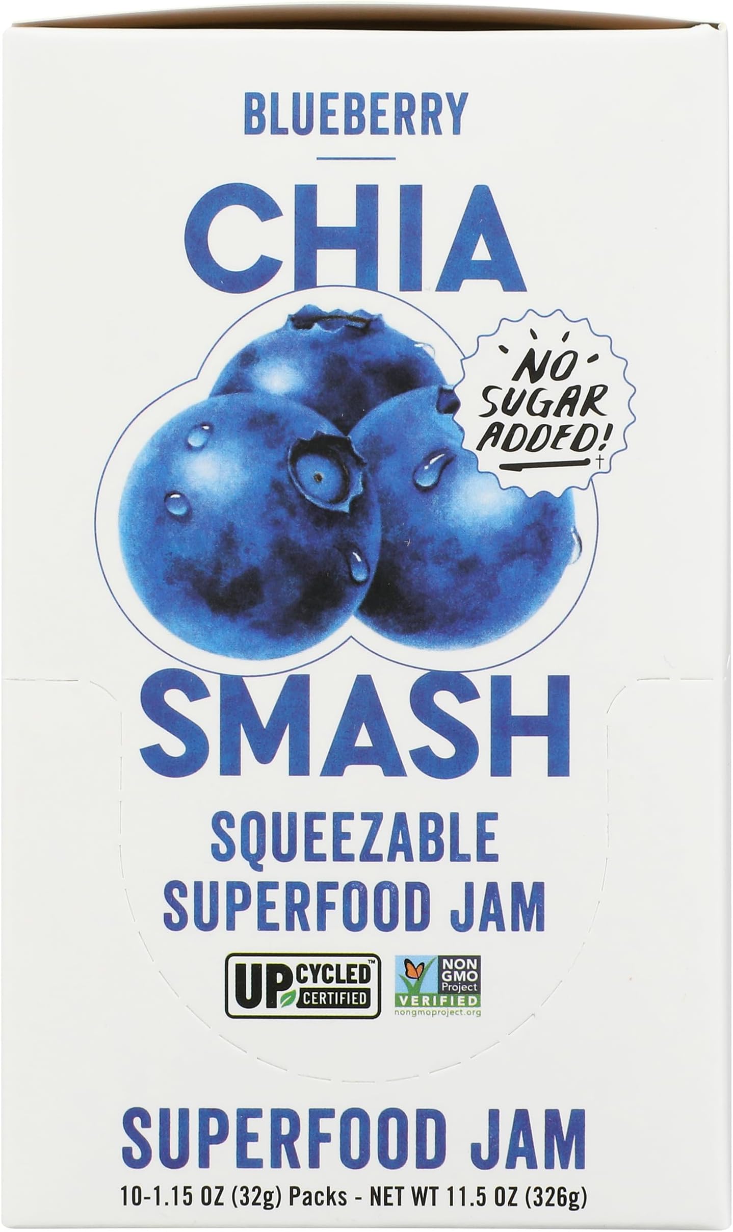 Amazon.com : Chia Smash Blueberry Superfood Jam Sgl, 1.15 OZ : Grocery ...