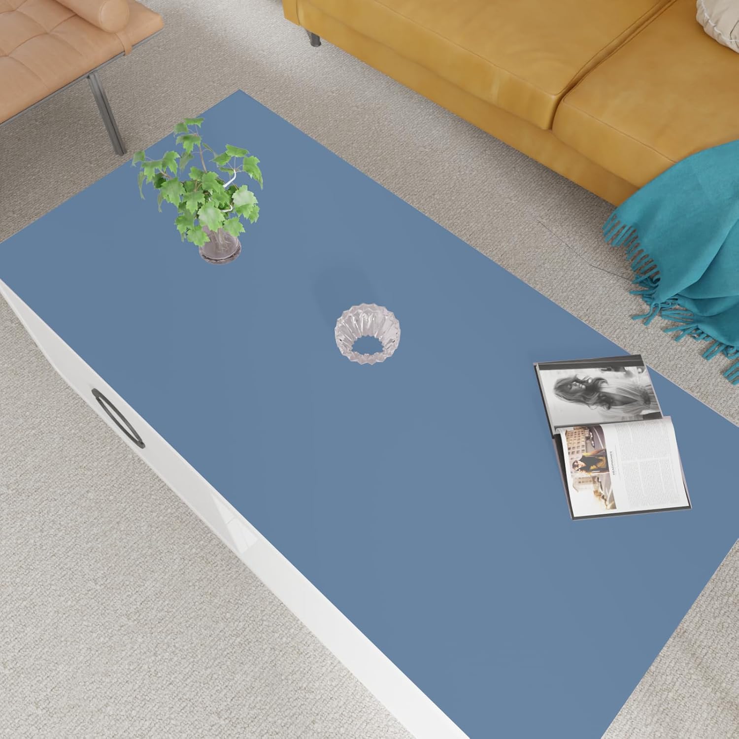 Amazon.com: Zinkooat Leather Table Cover,1.8mm Thick,24x48 Inch Desk ...