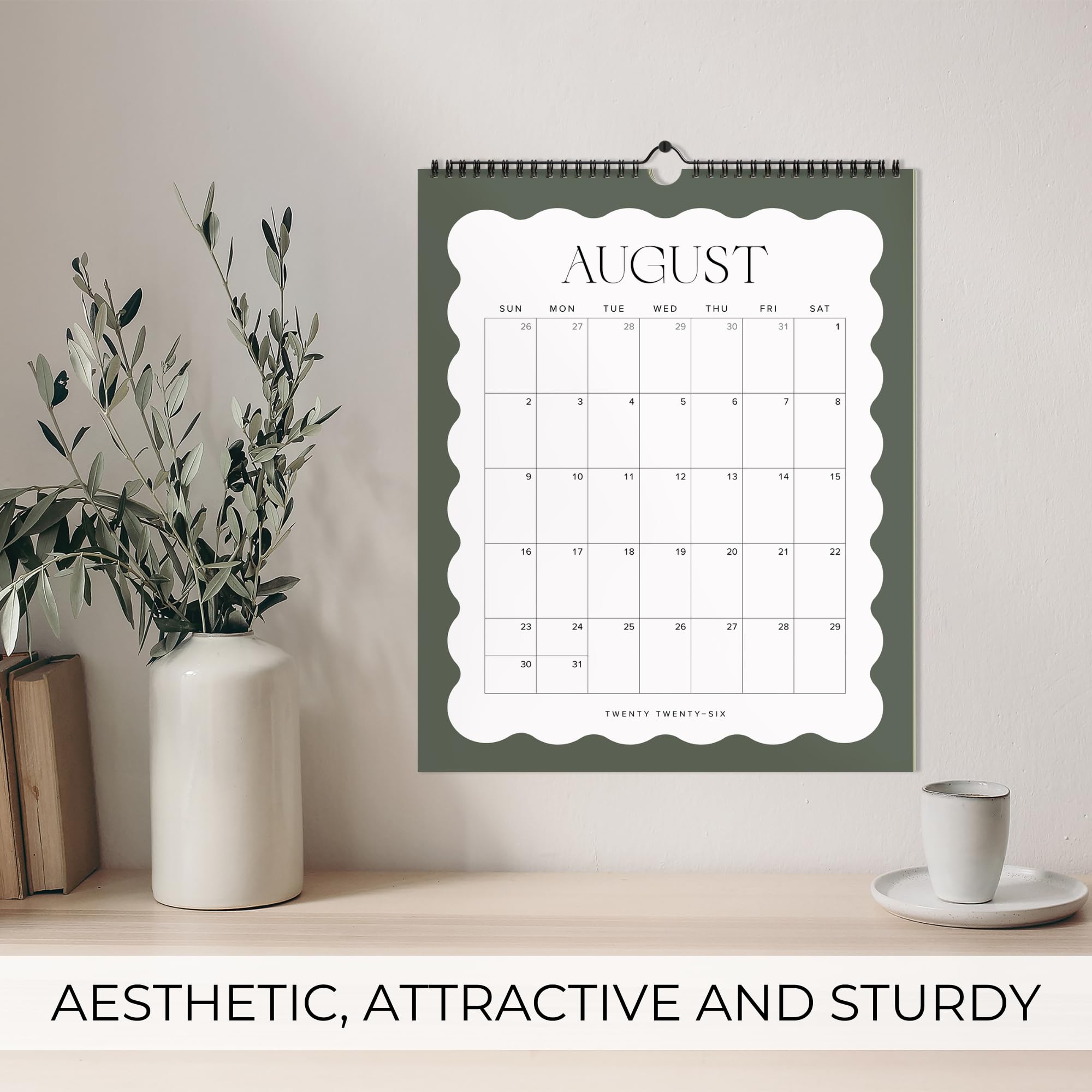 Snapklik.com : Aesthetic 2026 Wall Calendar - Runs Until December 2026 ...