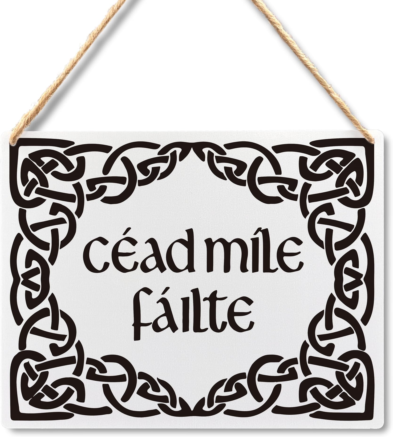 Amazon.com : Wall Pediments Irish Welcome Sign,Cead Mile Failte Sign,A ...