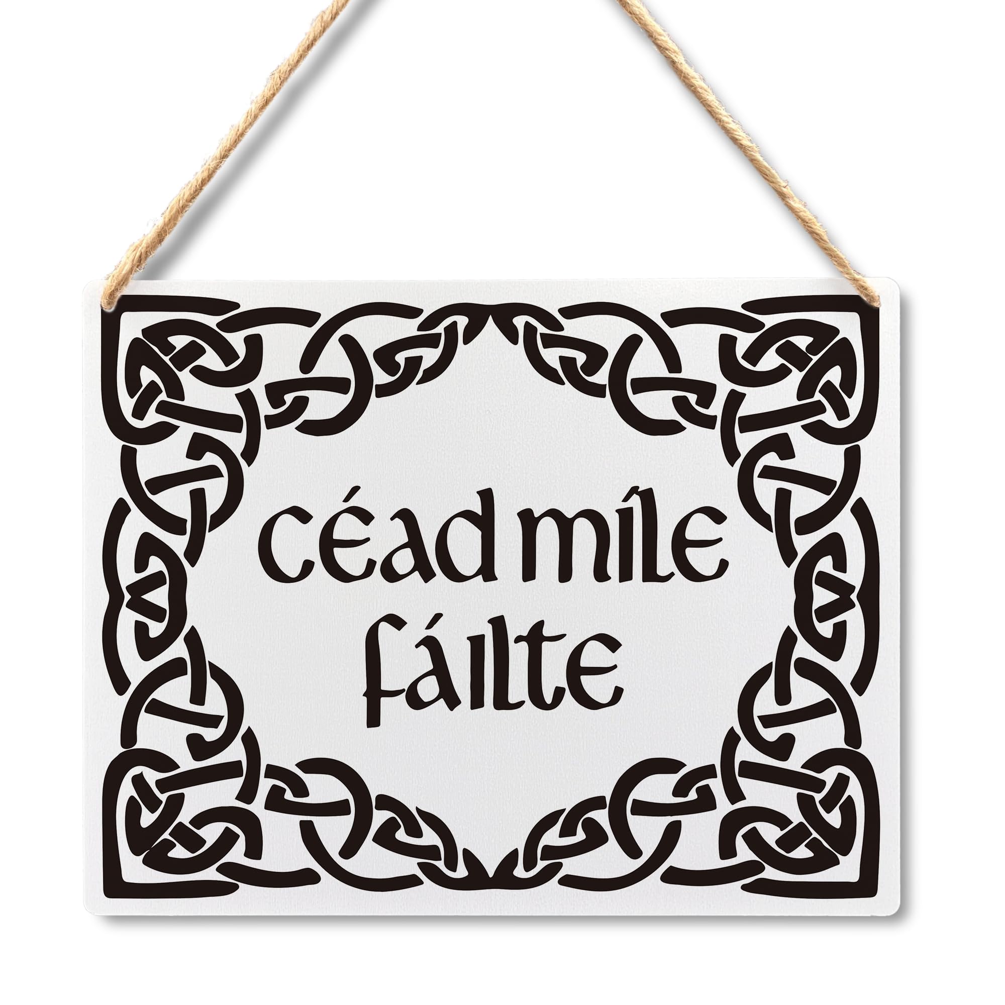 Amazon.com: Lacosu Wall Pediments Irish Welcome Sign,Cead Mile Failte ...