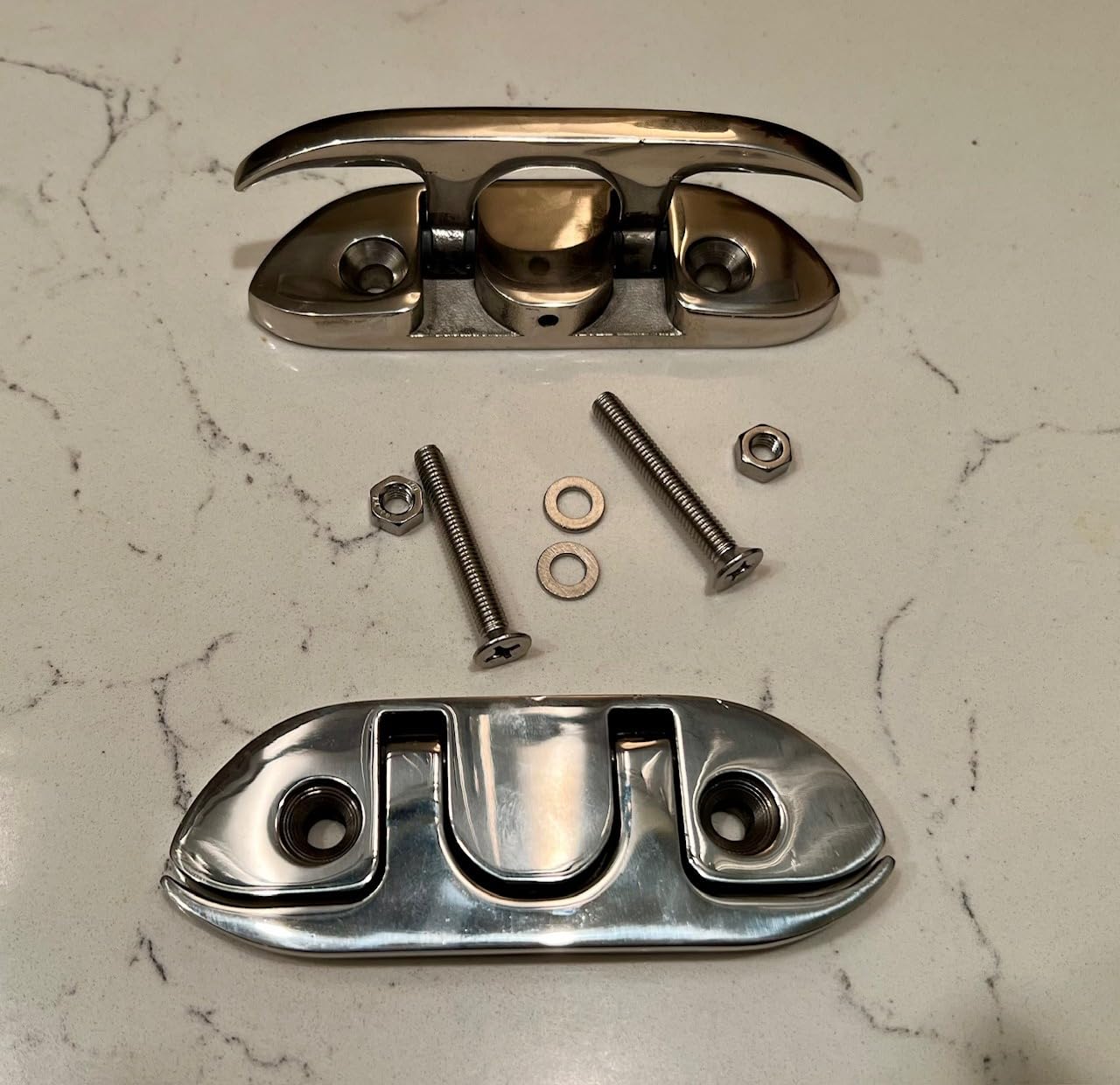 Boat Cleats 6 Inch CHANGE MOORE Folding Boat Cleats - 316 Stainless ...