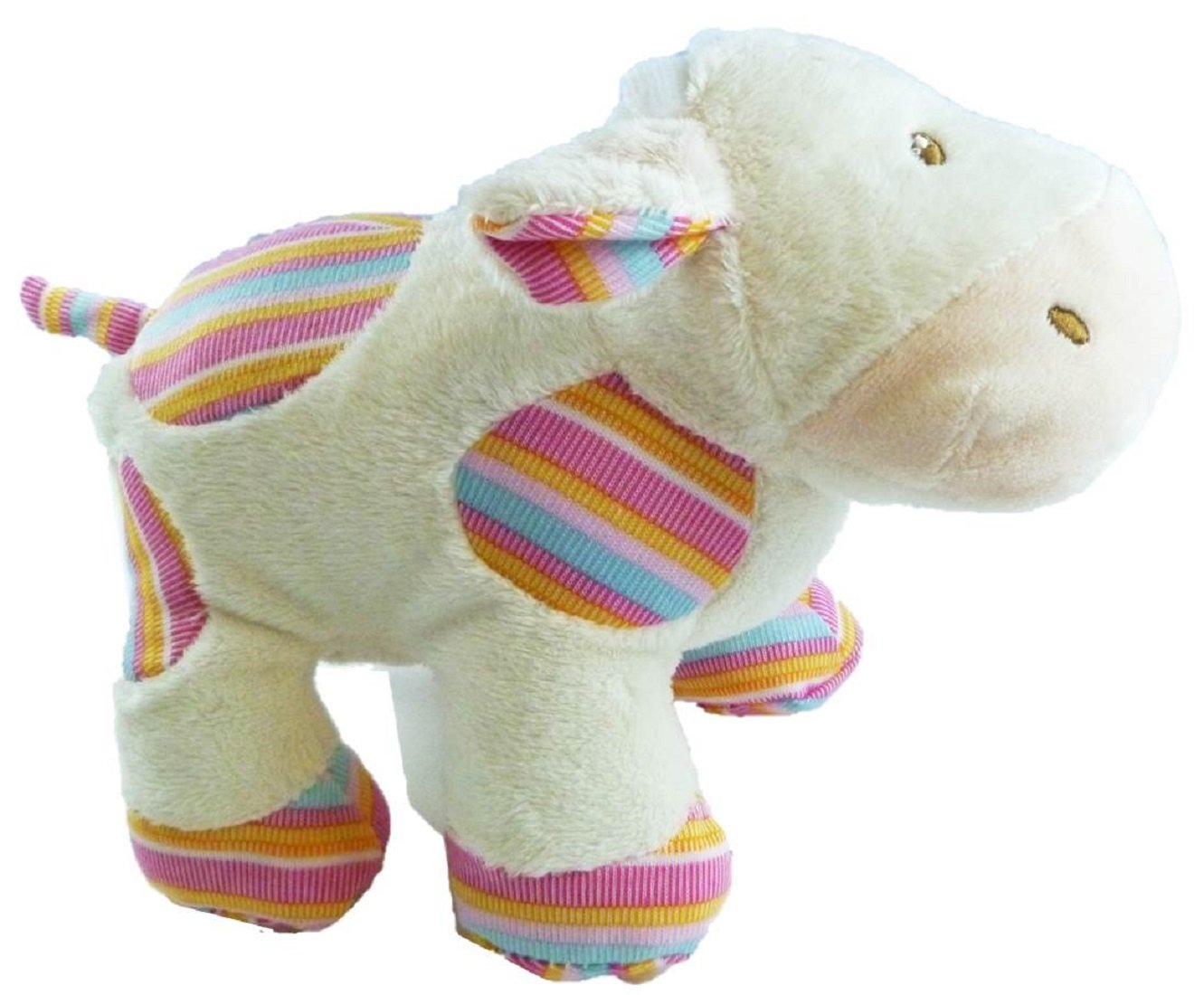 Buy Baby Ganz 9" Plush "Colorful Cow" Toy with Rattle Online at Low ...