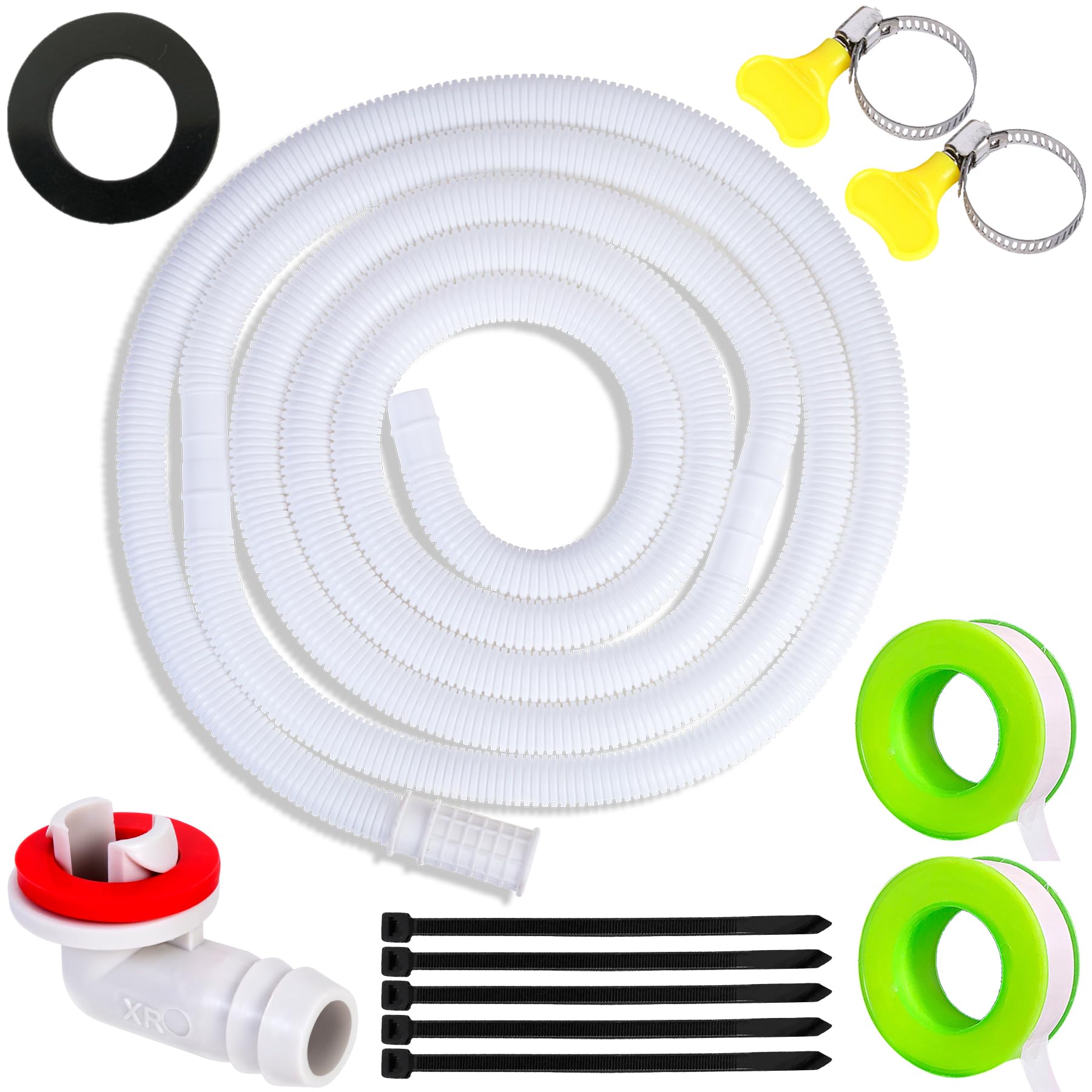 Snapklik.com : 5 FT Air Conditioner Drain Hose Kit, 3/5 Portable AC ...