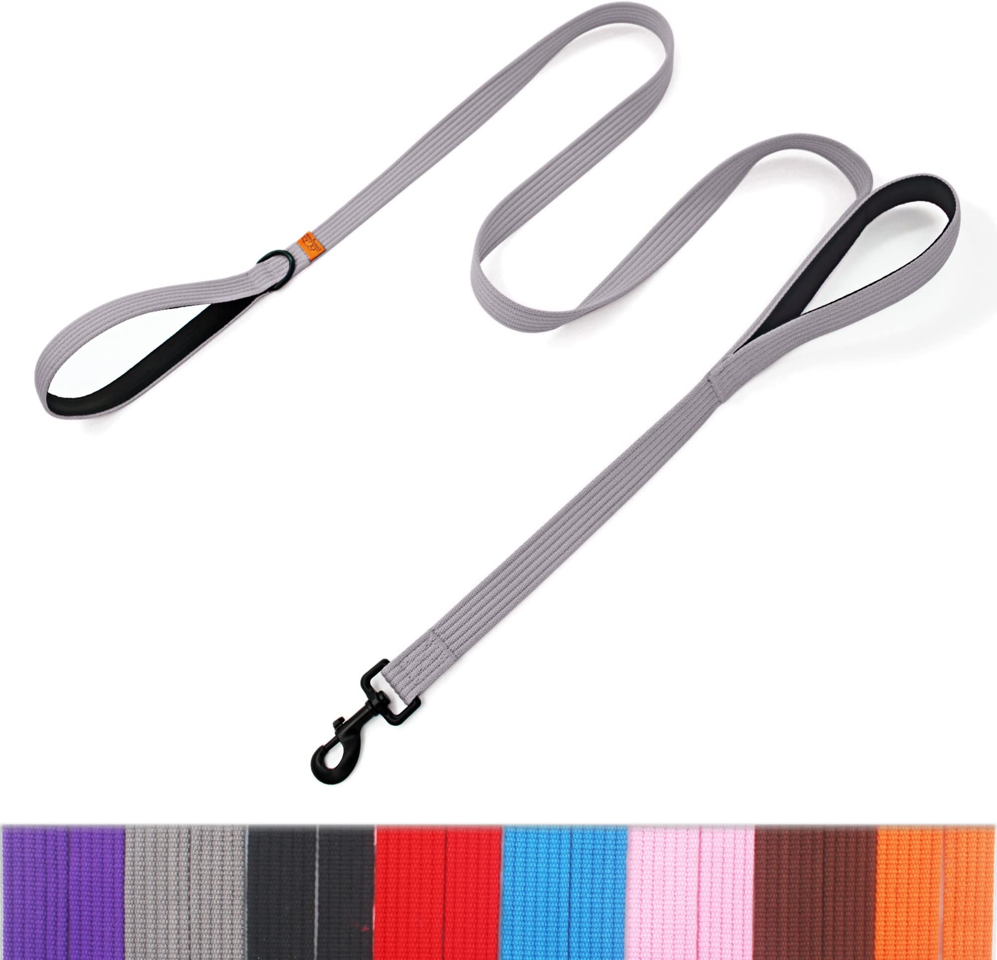 Amazon.com : lynxking Dog Training Leash Double Handle Dog Leash Heavy ...