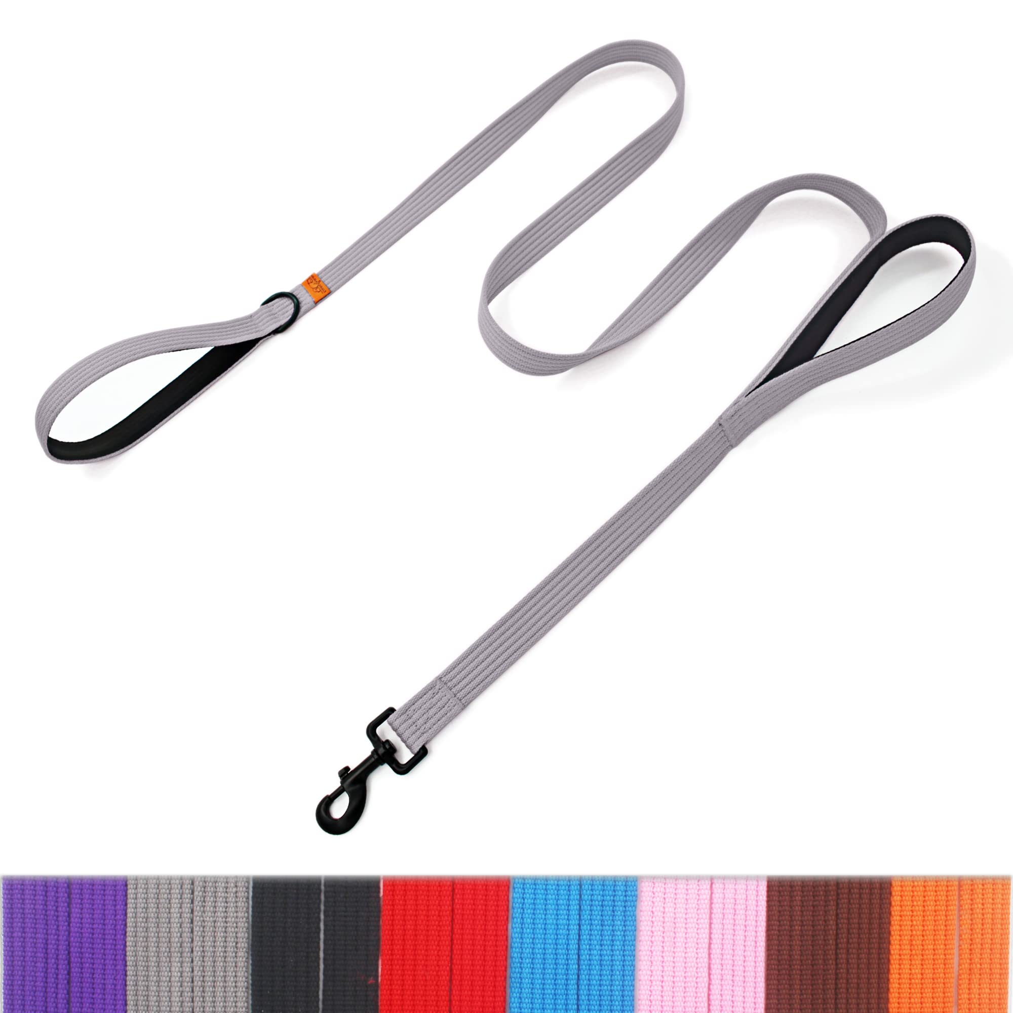 Amazon.com : lynxking Dog Training Leash Double Handle Dog Leash Heavy ...