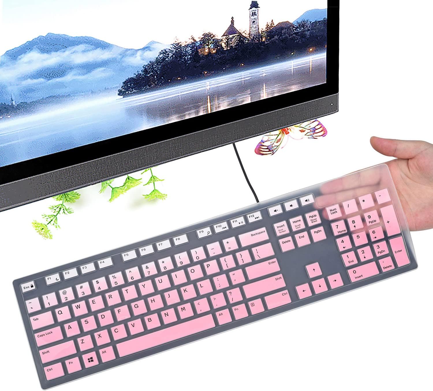 Amazon.com: Dell Keyboard Cover & Skin for Wired KB216 & Wireless KM636 ...