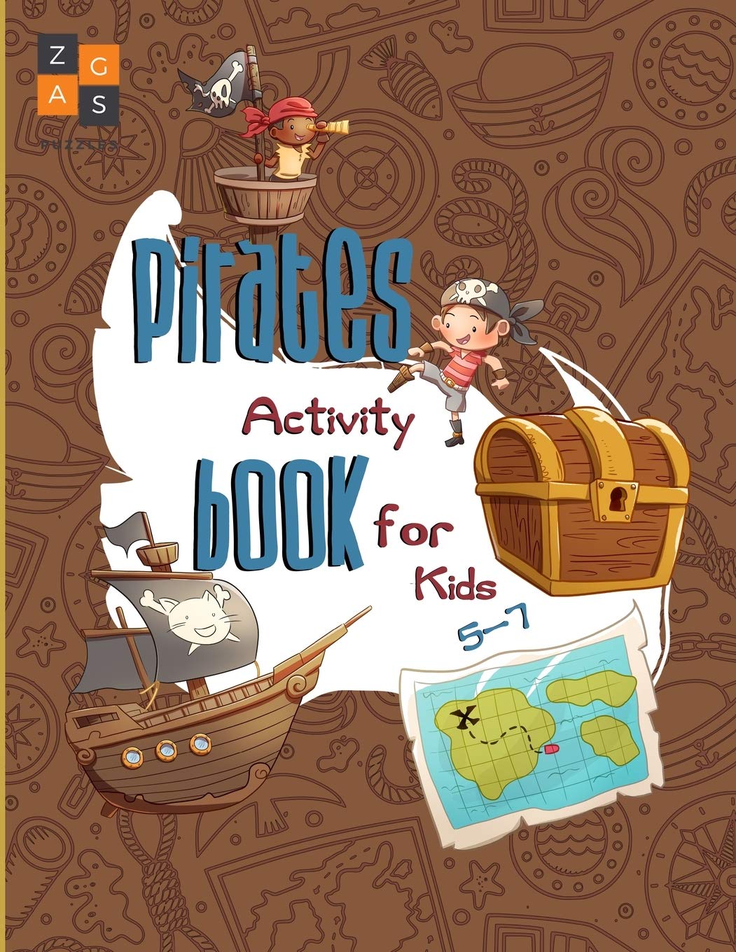 Pirate activity book for kids 5-7: a fun pirate gift for 5-7 year old ...