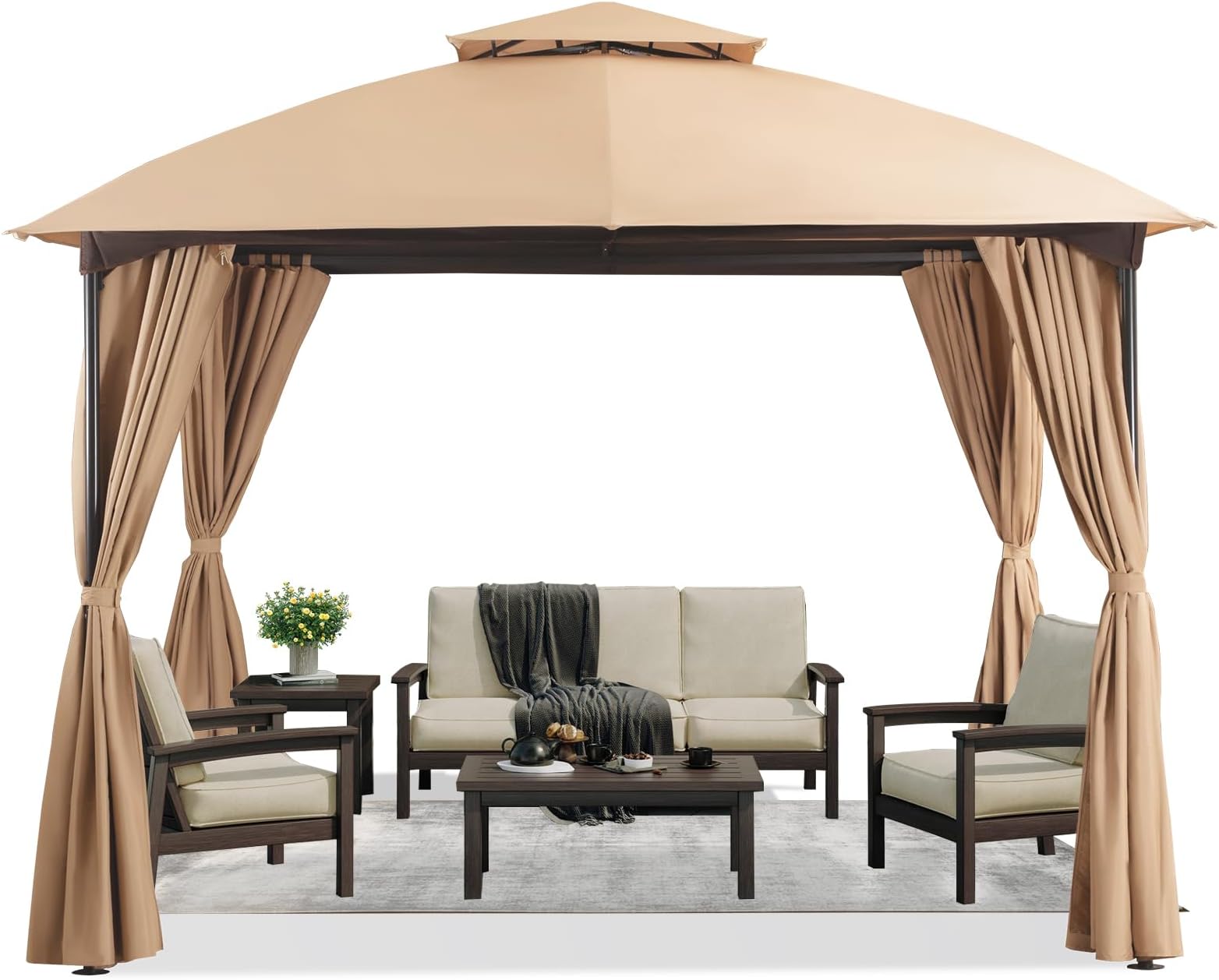 Amazon.com : CROWN SHADES 10x10 Pop up Canopy Tent, Pop Up Gazebo with ...