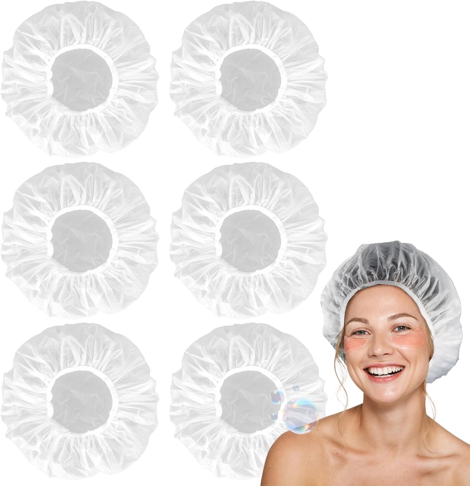 Amazon.com : Ortarco 100PCS Large Disposable Shower Caps for Women ...