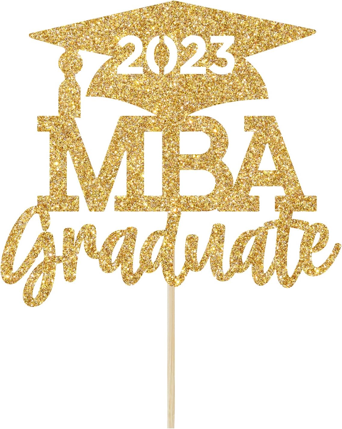 Amazon.com: MBA Graduate Cake Topper, Congrats MBA Decor, Masters ...