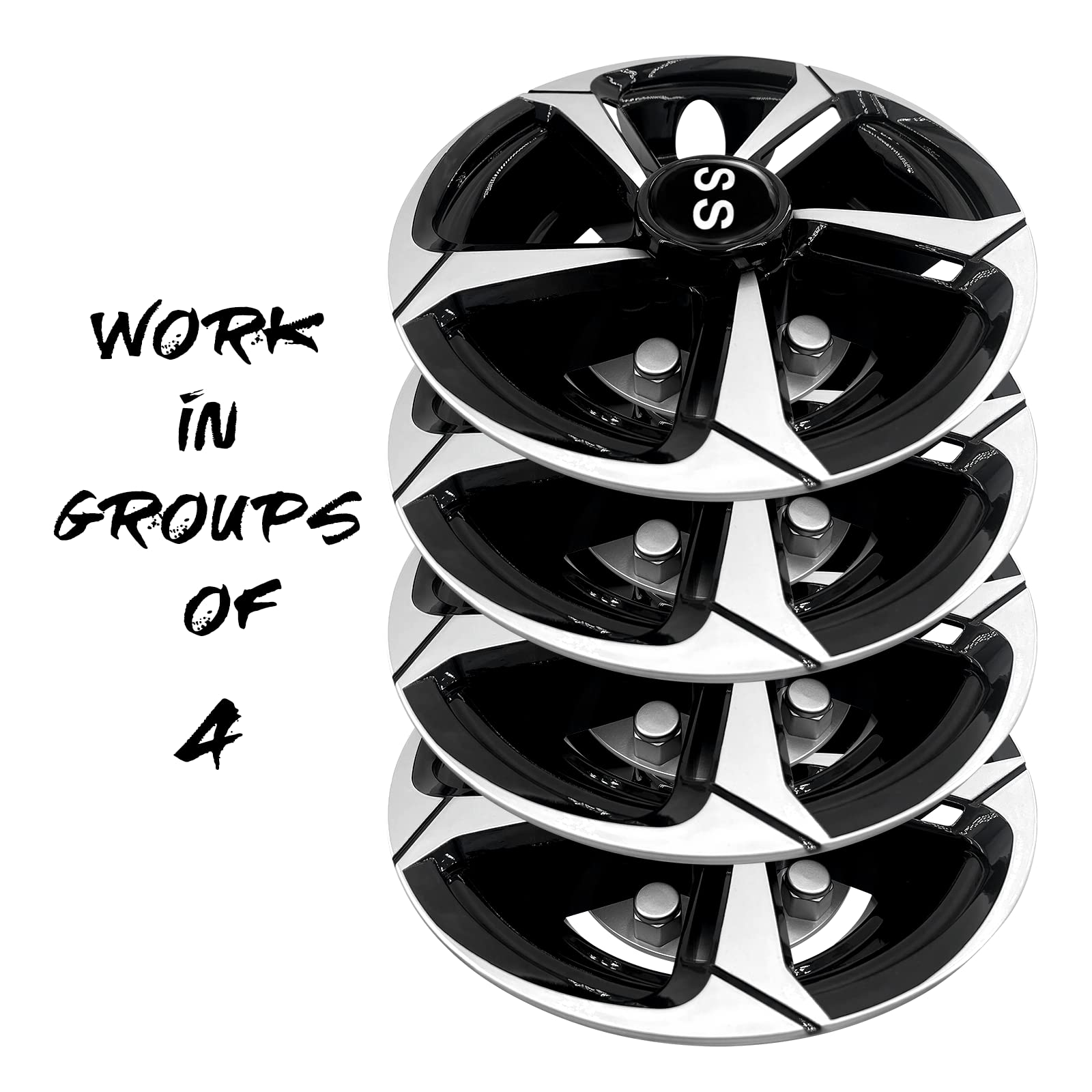 Snapklik.com : SAMXOMAP Golf Cart SS Wheel Covers Hub Caps For EZGO ...