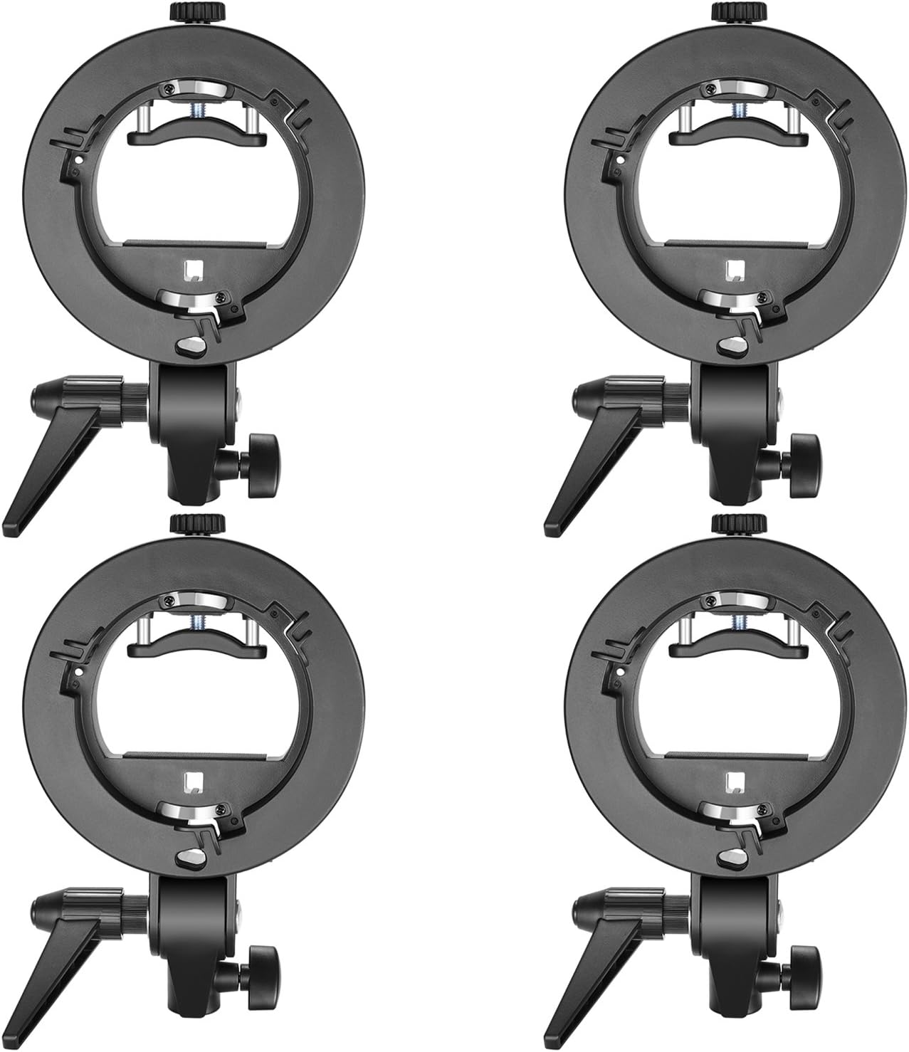 Amazon.com : Neewer 4 Packs S-Type Bracket Holder with Bowens Mount for ...