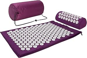 Akupressurmatte Akupressure Set Akupressurmatte mit Kissen Nagelmatte ...