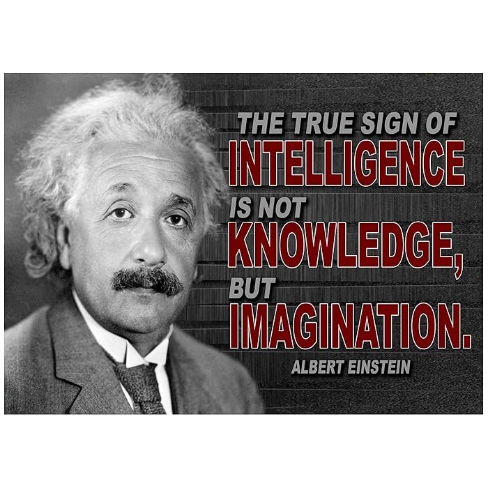 Buy Albert Einstein Motivational Poster Quote Inspirational Quotes ...