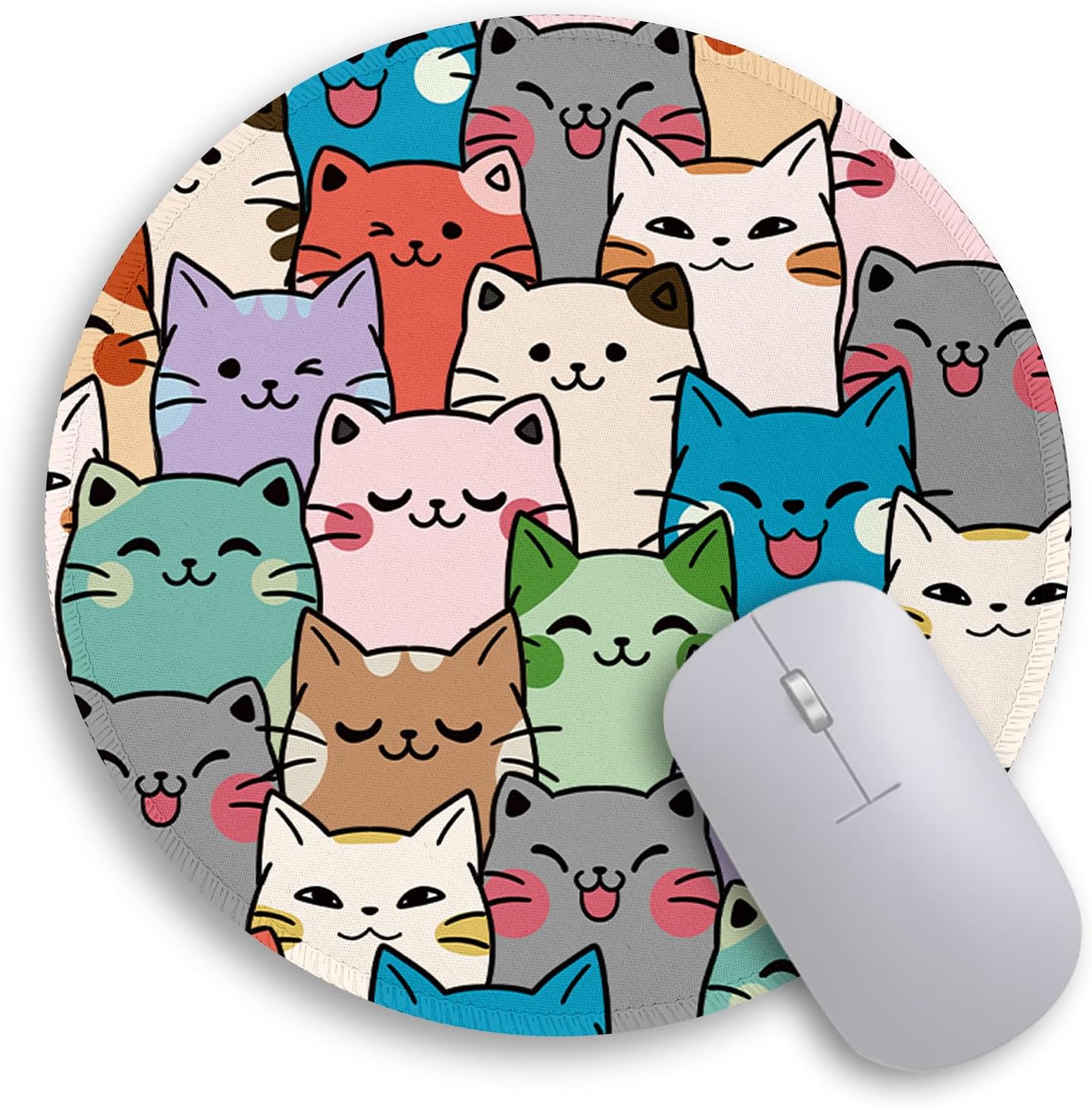 Amazon.com: Immaturus Cat Mouse Pad, Cute Small Mouse Pads for Desk ...