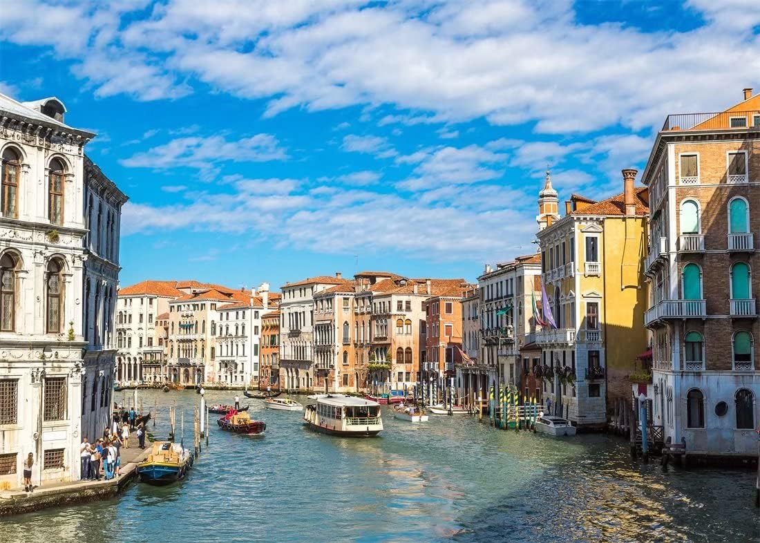 Amazon.com : Italy Gondola Backdrop BELECO 8x6ft Fabric Venice City ...