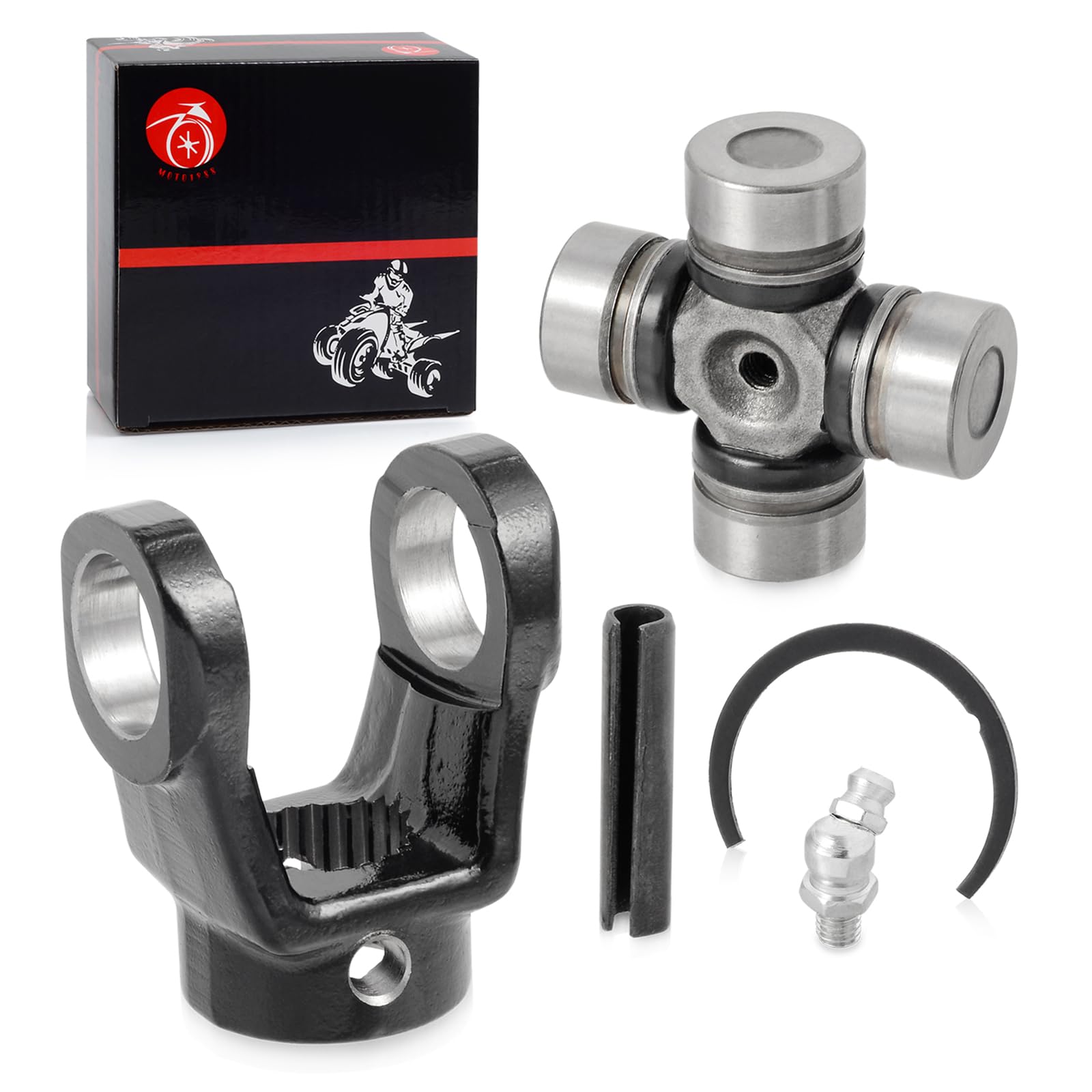 Snapklik.com : Front Drive Prop Shaft Yoke & U-Joint Kit For Polaris ...