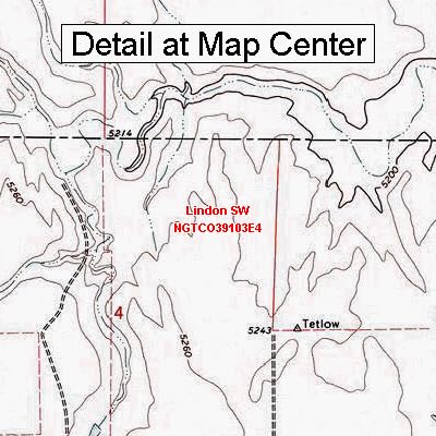 Amazon.com : USGS Topographic Quadrangle Map - Lindon SW, Colorado ...