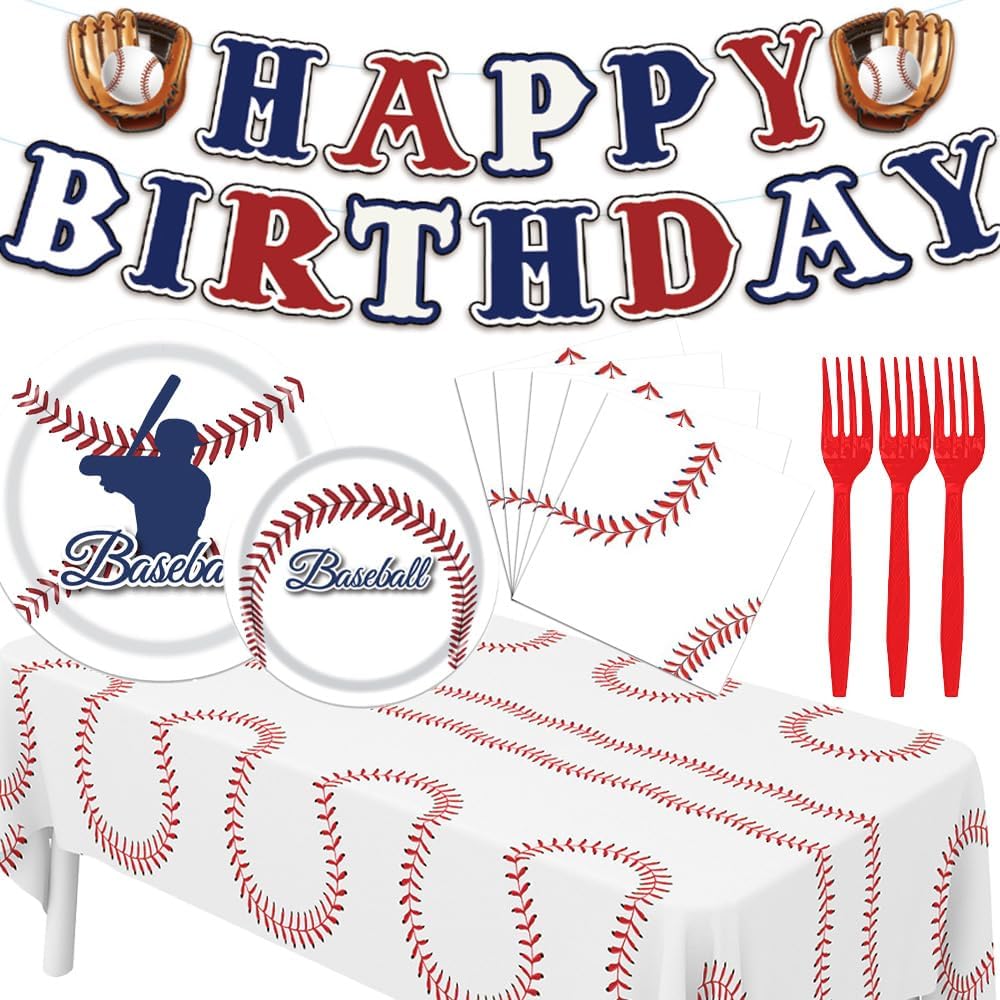 Amazon.com: Baseball Theme Party Supplies for 20 Guests - Ultimate ...