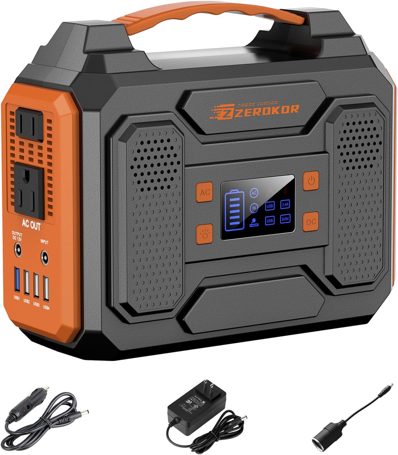 Amazon.com : Portable Solar Generator, 300W Portable Power Station with ...