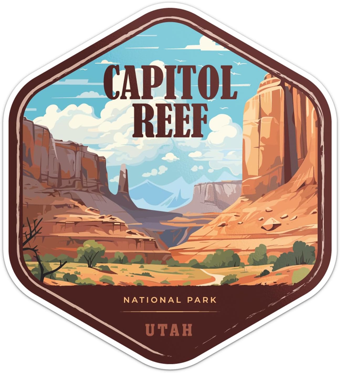 Amazon.com - Capitol Reef National Park Sticker - Waterproof Vinyl ...