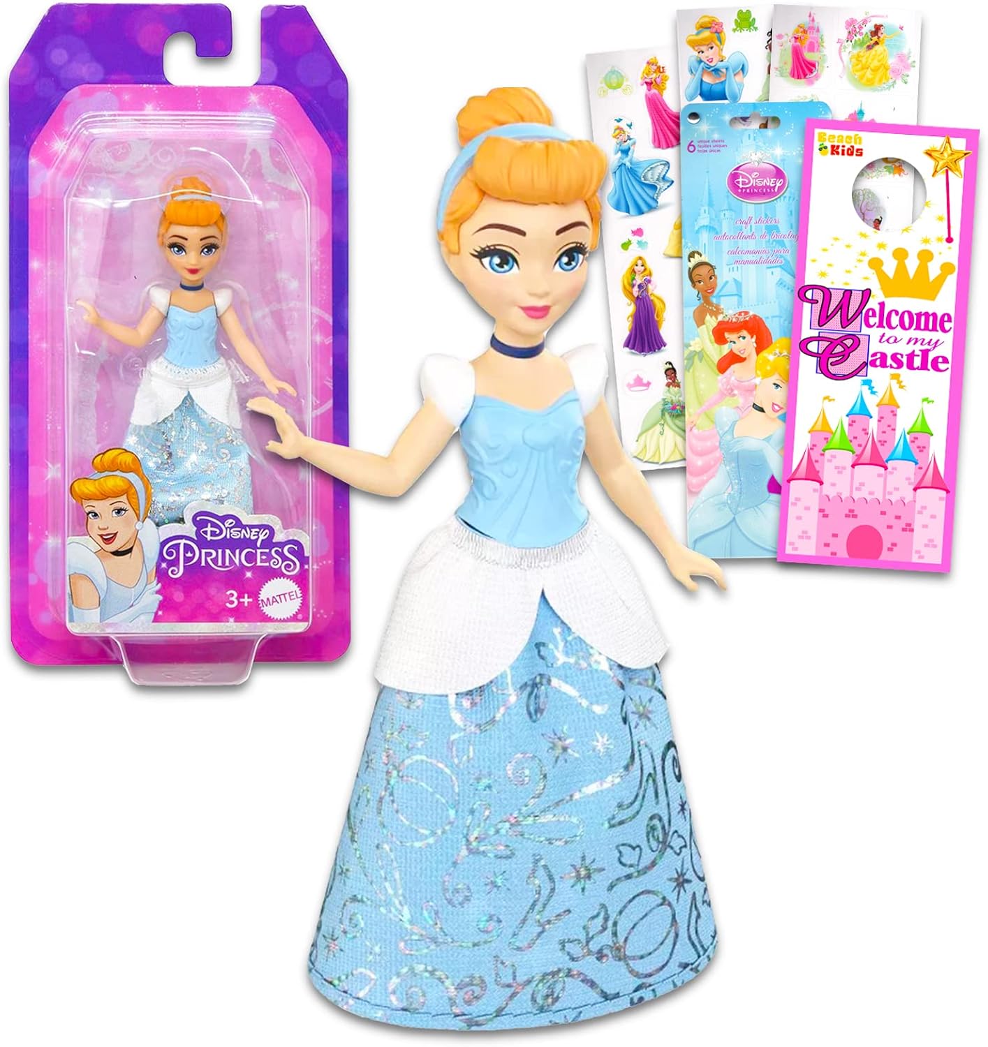 Disney Princess Cinderella Doll for Girls - Bundle with 4" Cinderella ...