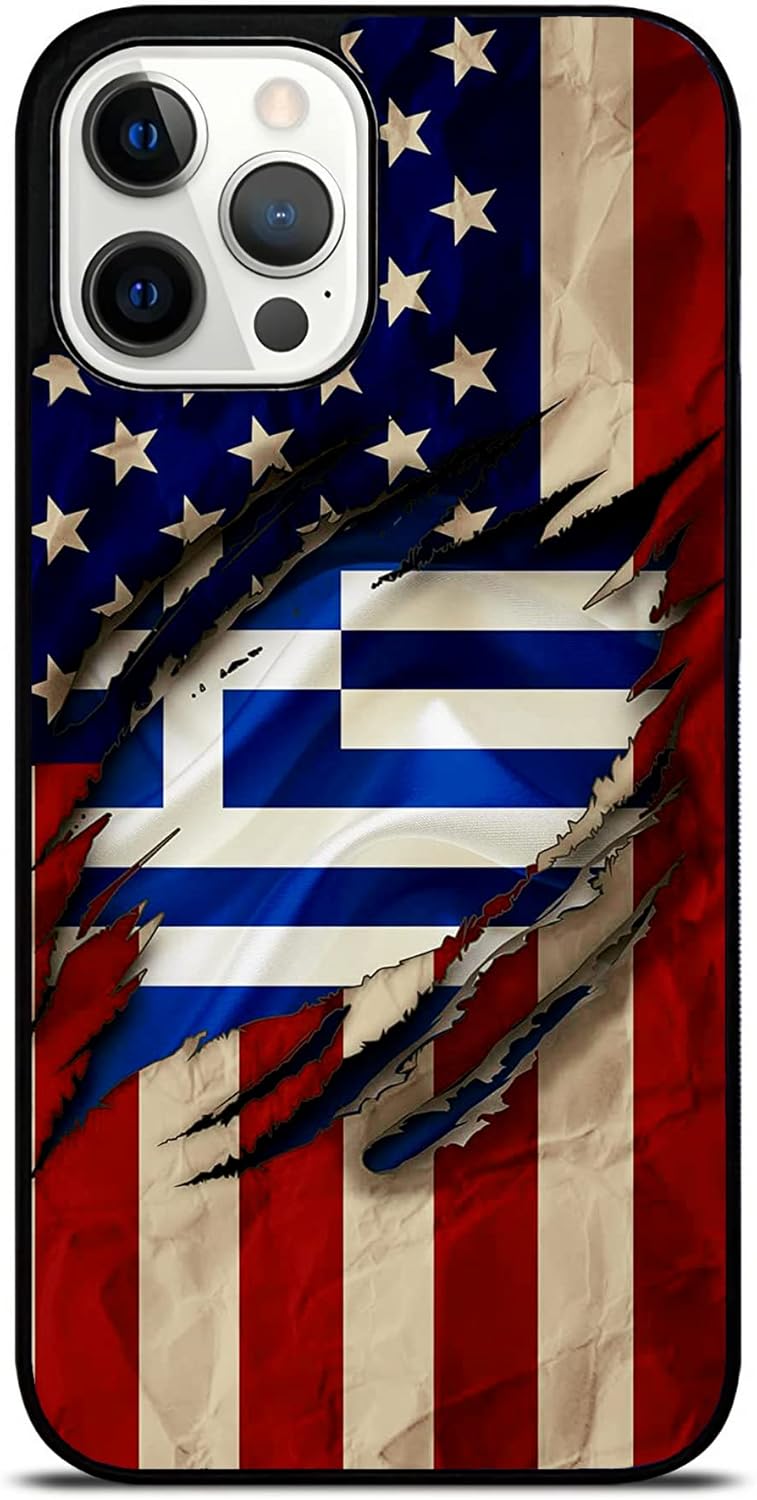Amazon.com: Vintage American Greek Roots Patriotic Flag Case ...