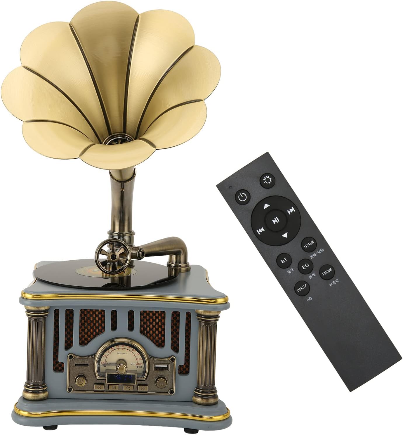 Amazon.com: Mini Vintage Classic Retro Phonograph, Turntable Gramophone ...