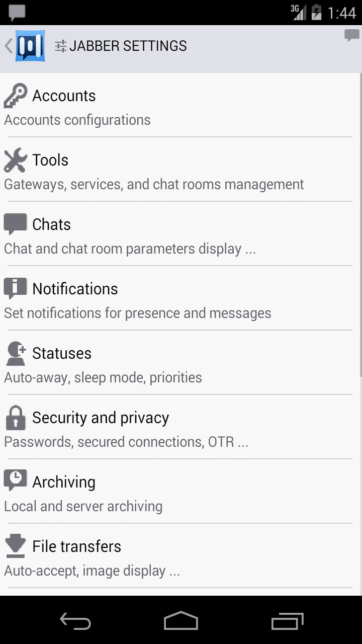 Bluejabb IM XMPP/Jabber Trial - App on Amazon Appstore
