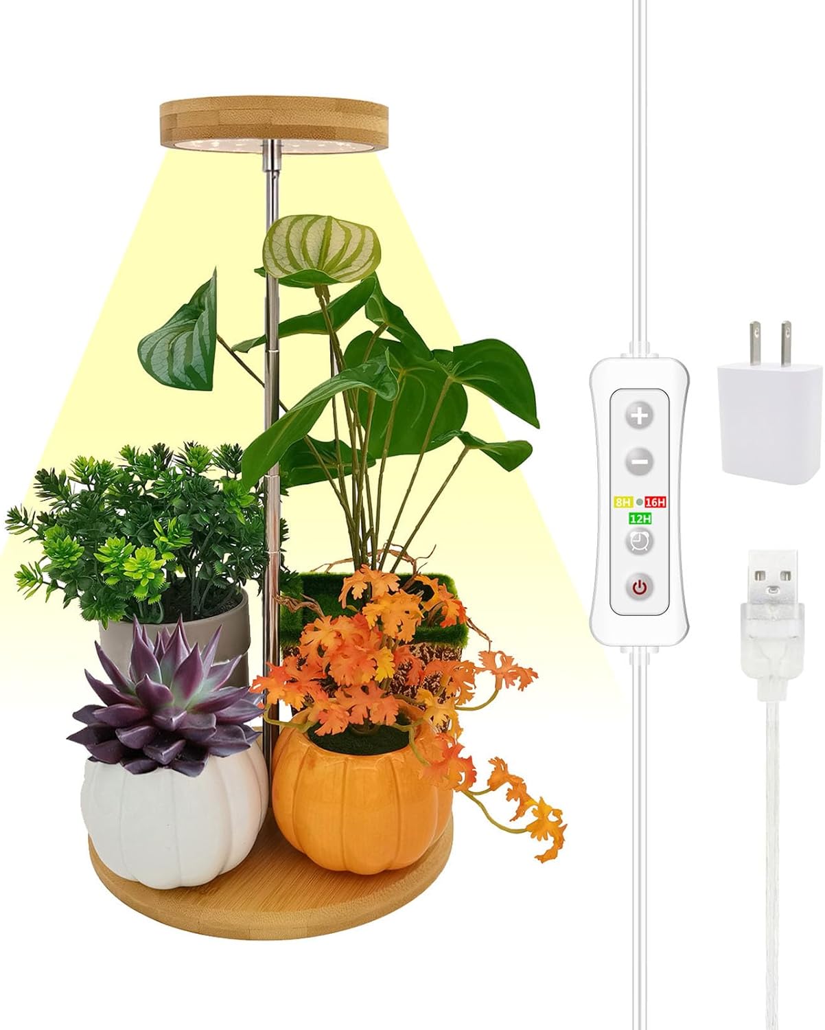Amazon.com : Plant Grow Light for Indoor Plant,Bamboo Mini LED Grow ...