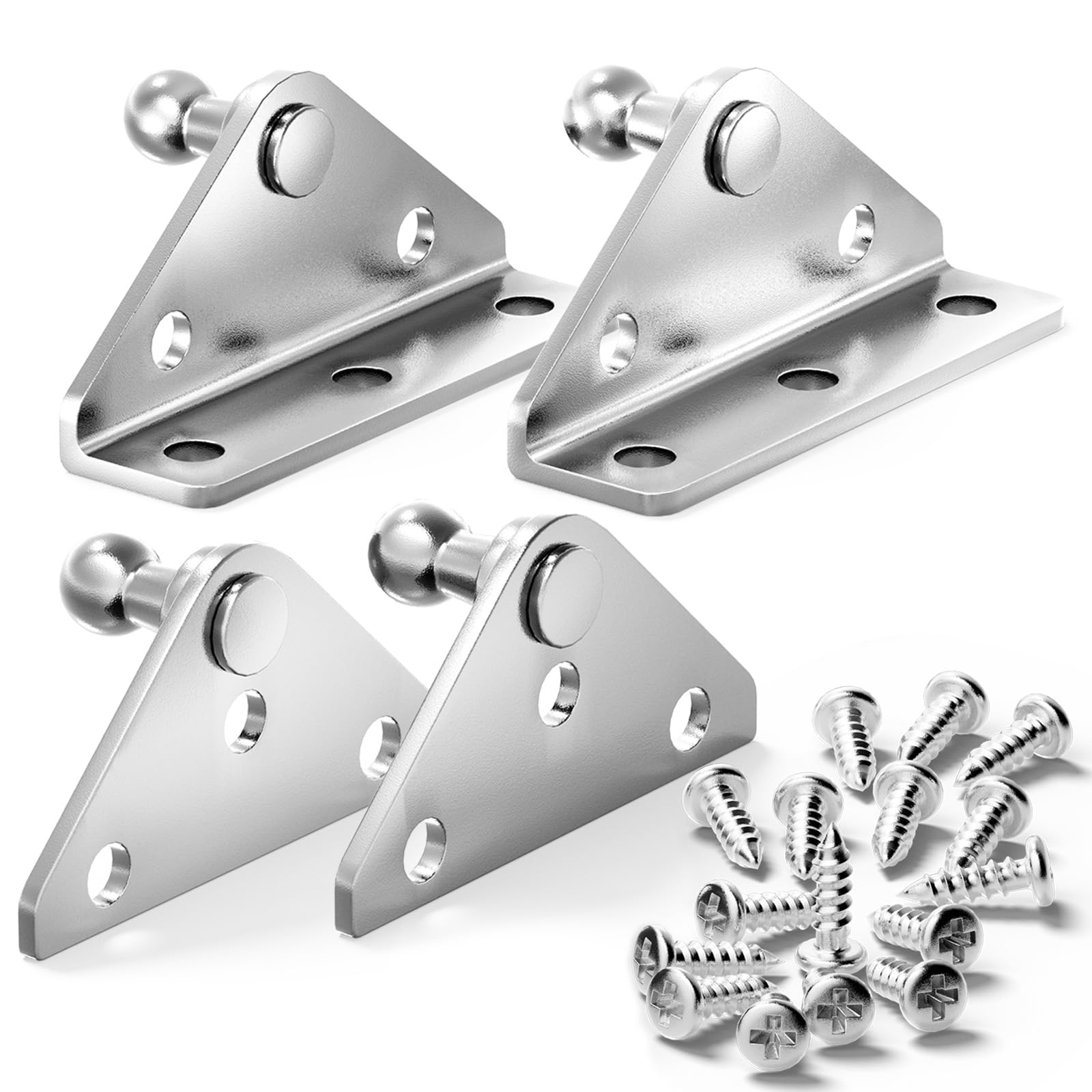 Amazon.com: Vepagoo Silver 10MM Gas Spring Lift Strut Bracket Ball Stud ...