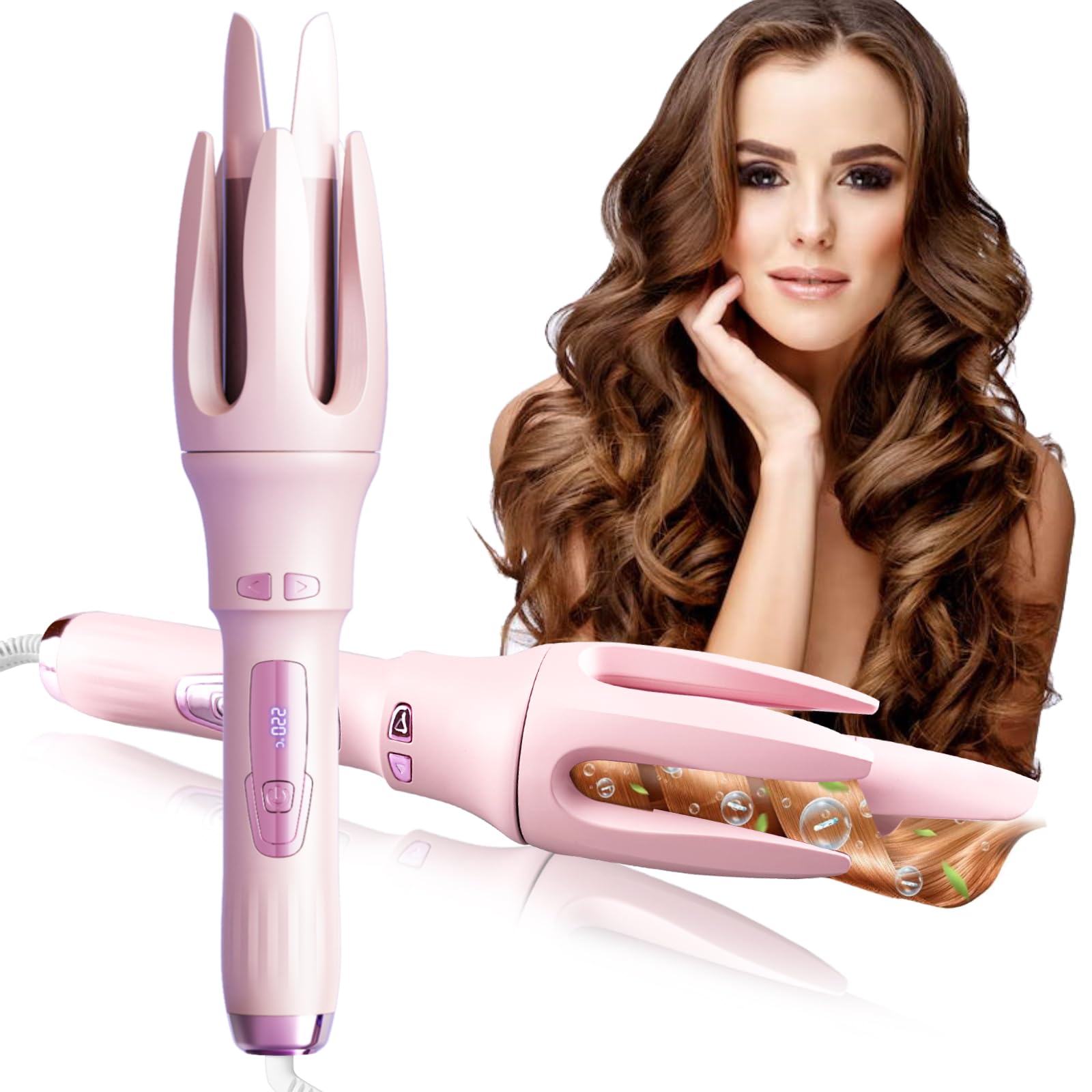 Amazon.com: TGTNG Automatic Hair Curler,Automatic Curling Iron with 4 ...